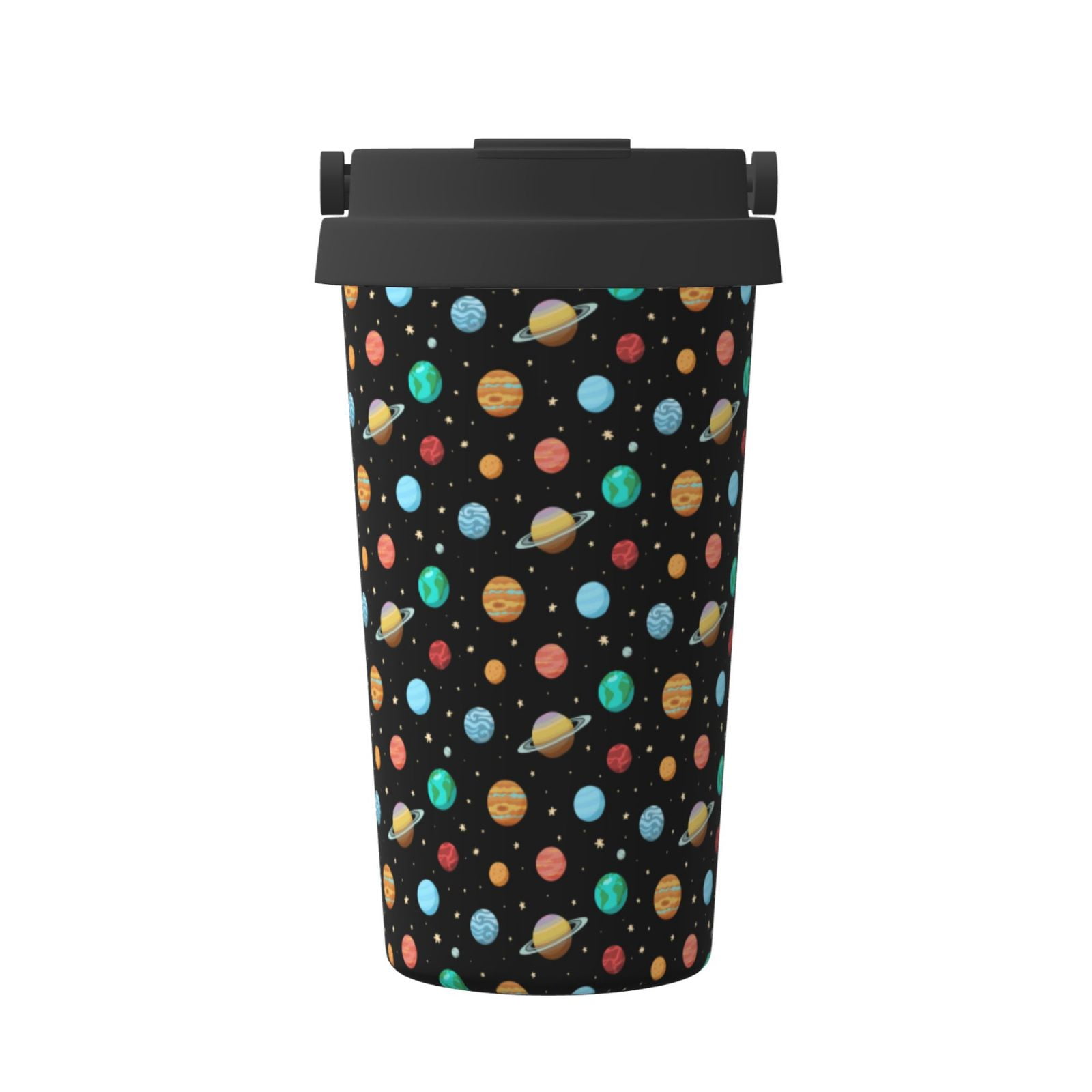 Picia Solar System Planets Space Pattern 500ml Carry Insulated Coffee ...