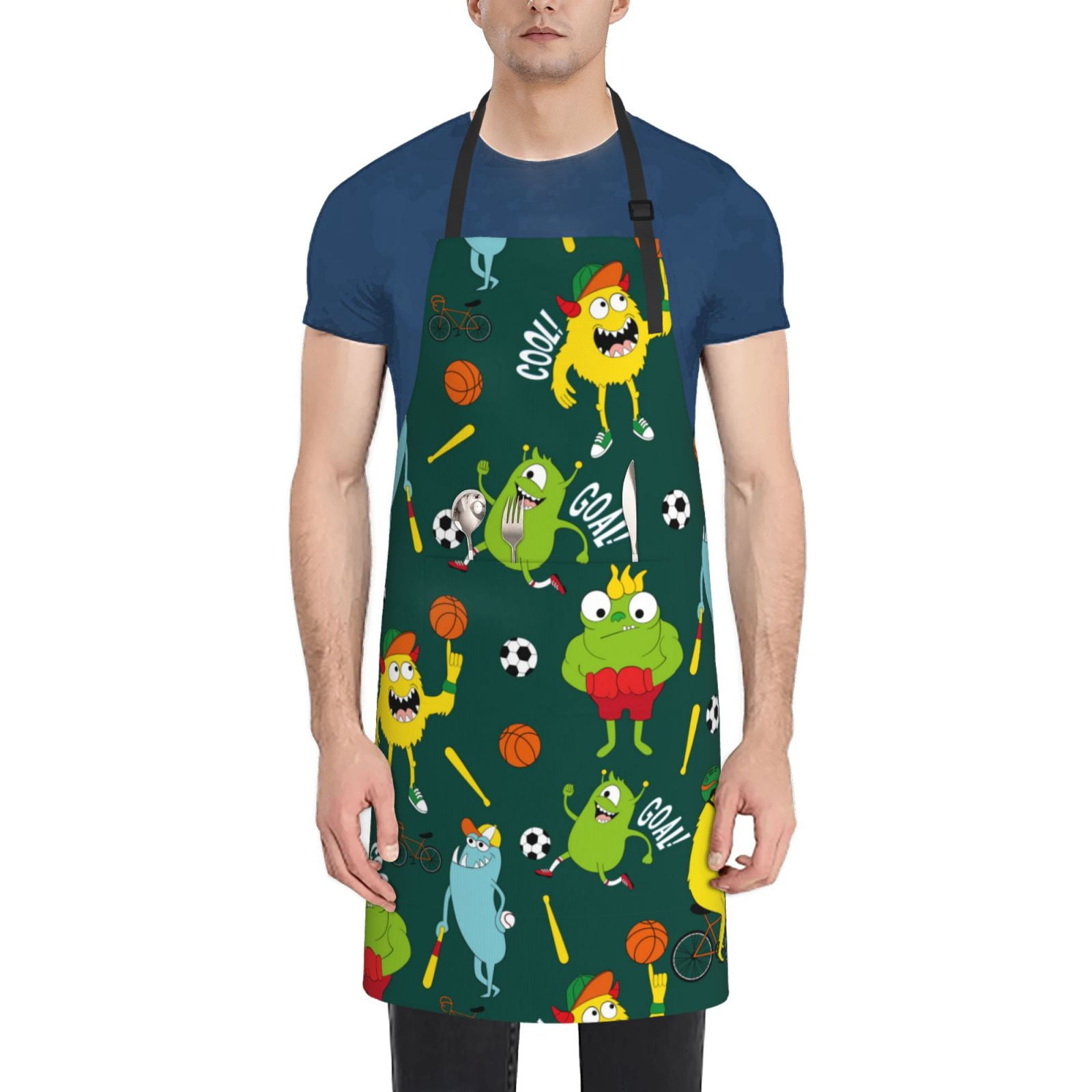 Picia Sport Monster Waterproof Apron for Unisex Adult - Adjustable Bib ...