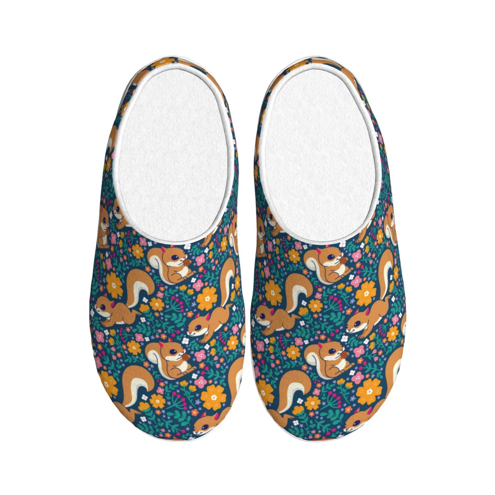 Picia Squirrel Garden Delight for Women's Lamb-hug Comfy Fleece House ...