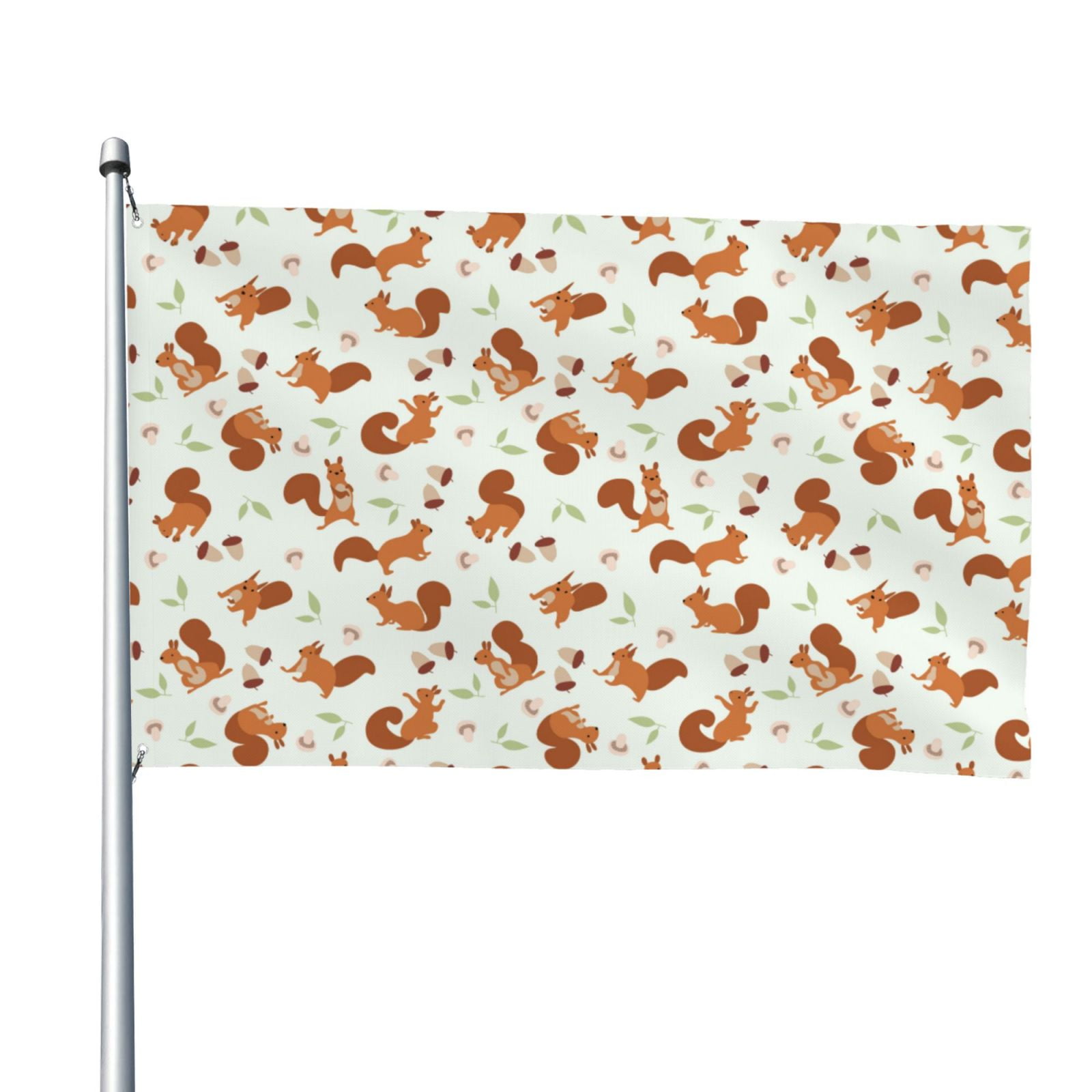 Picia Squirrel Playing Printed Flag ,Squirrel Playing Pattern Garden ...