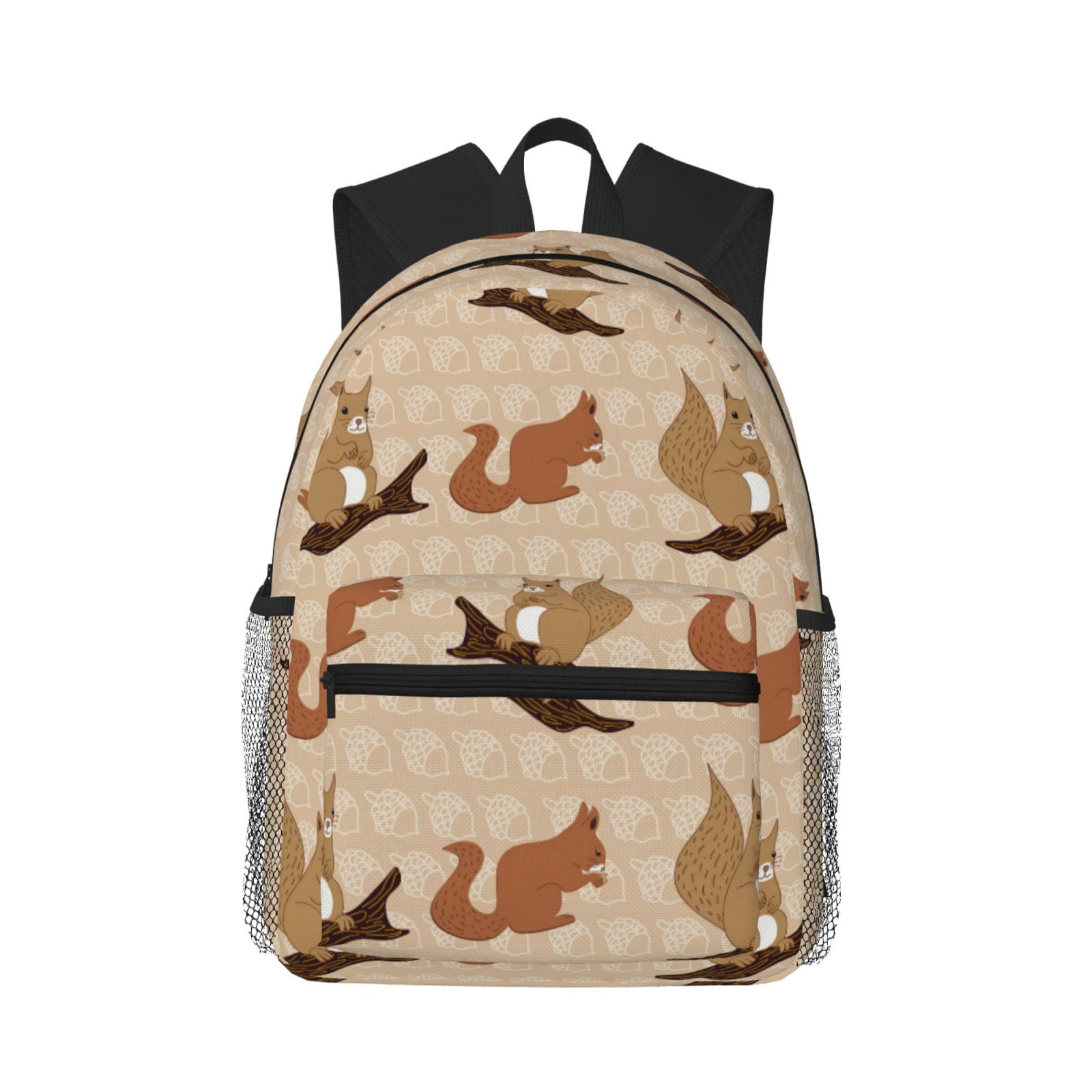 Picia Squirrel nut backgrounds Large Capacity Backpack Classic Style ...