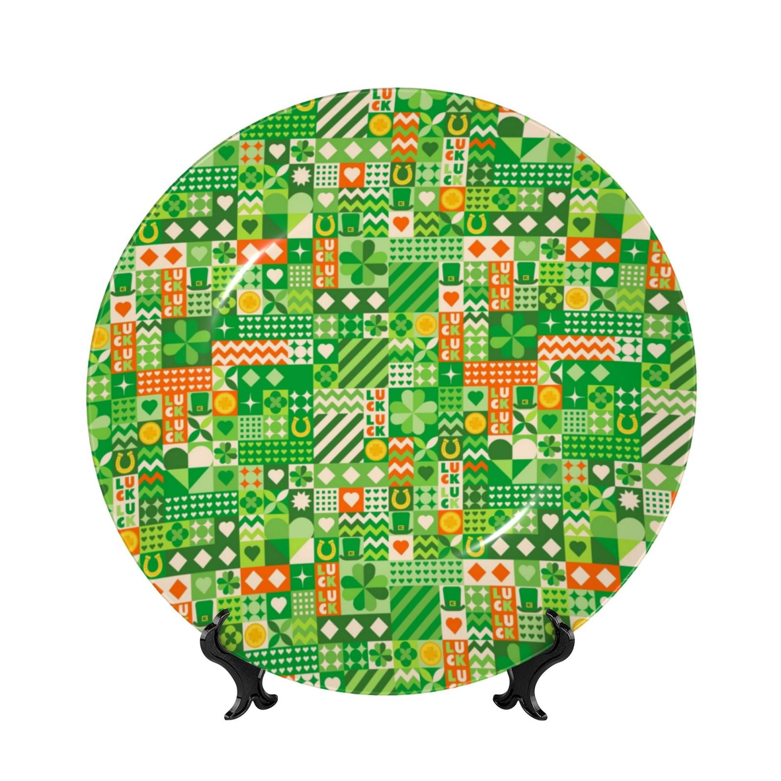Picia St Patrick's Day6 Pattern Bone China Decorative Plate – Wall ...
