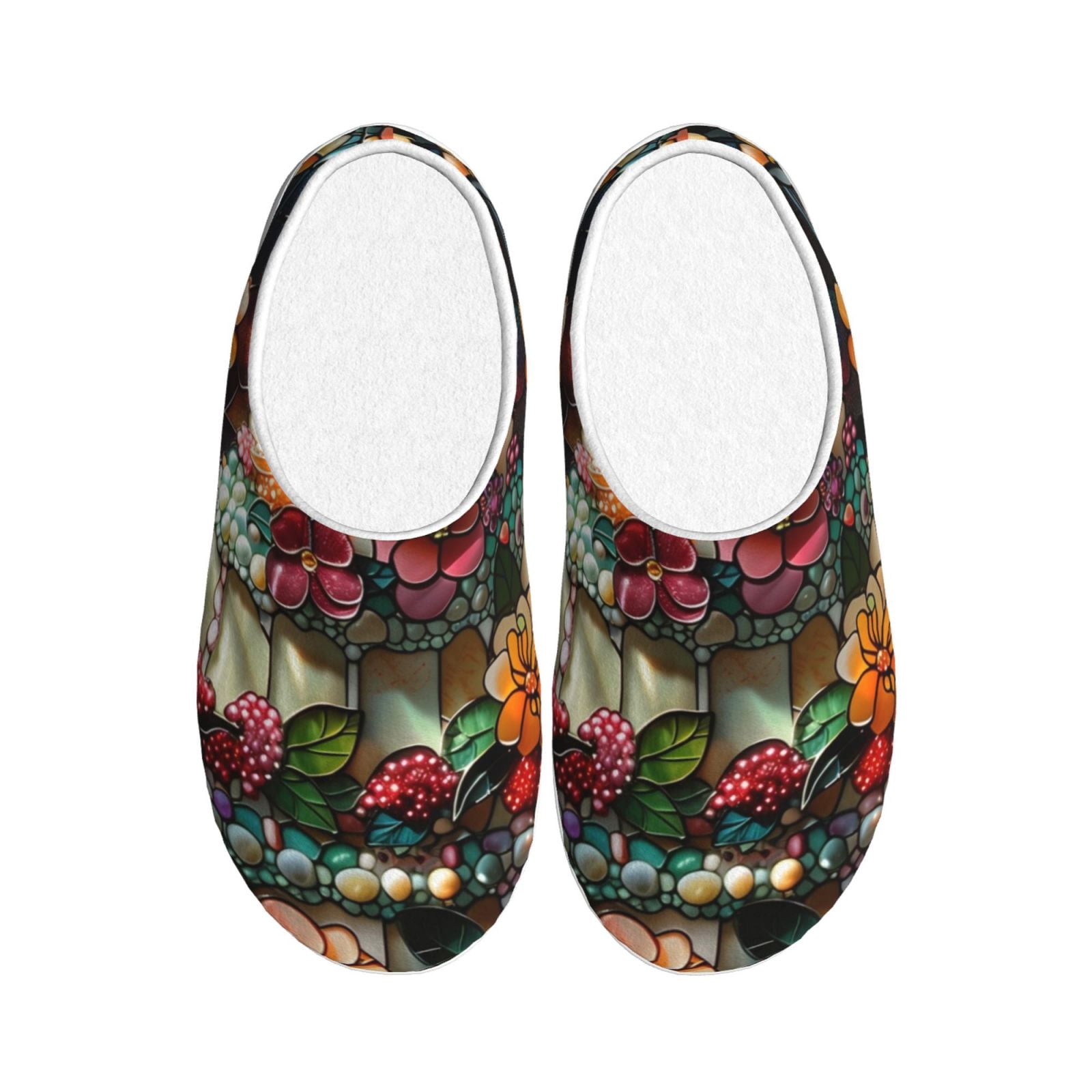 Picia Stained Glass Floral Cake for Women's Lamb-hug Comfy Fleece House ...