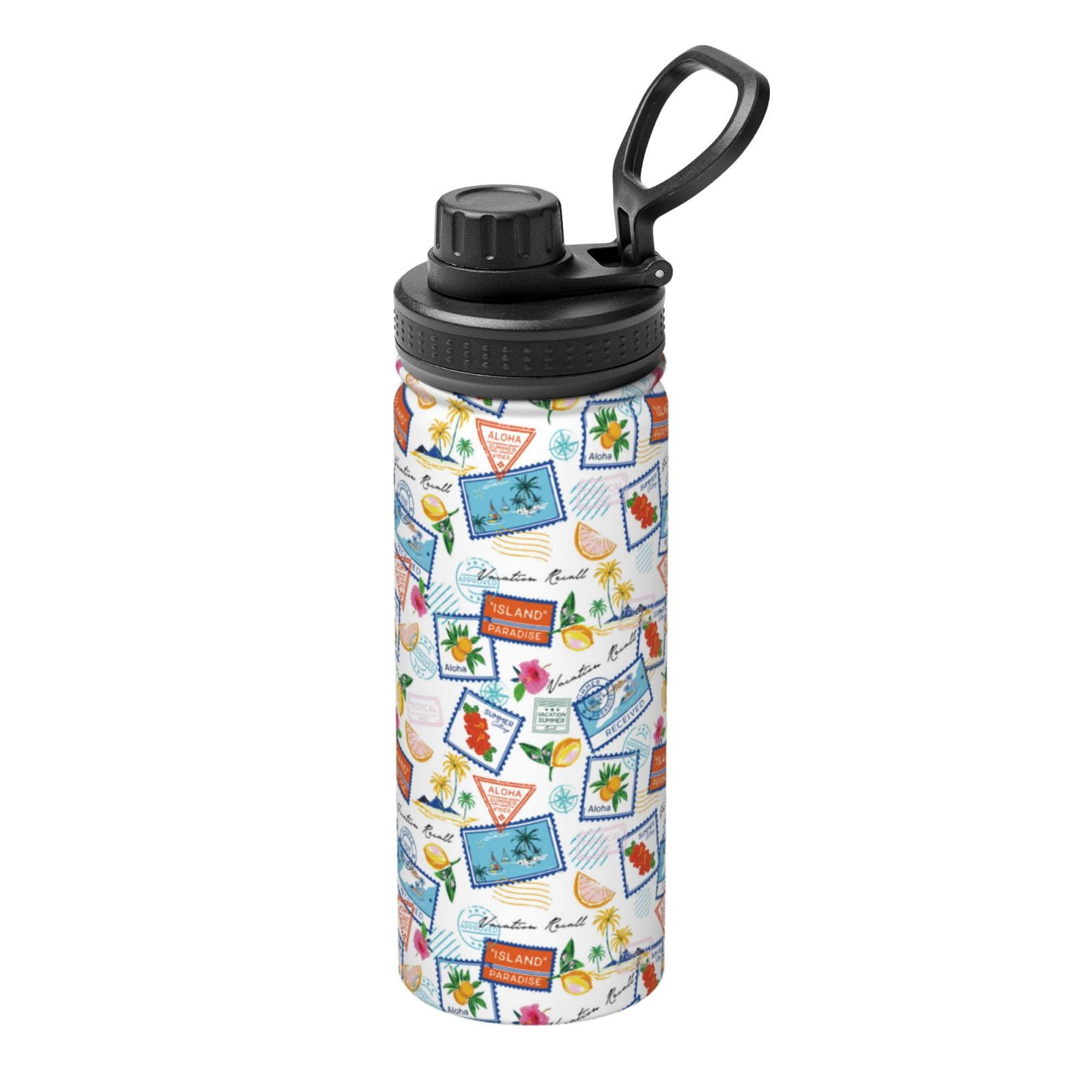 Picia Stamp Pattern Water Bottle 18 oz Stainless Steel Insulated ...