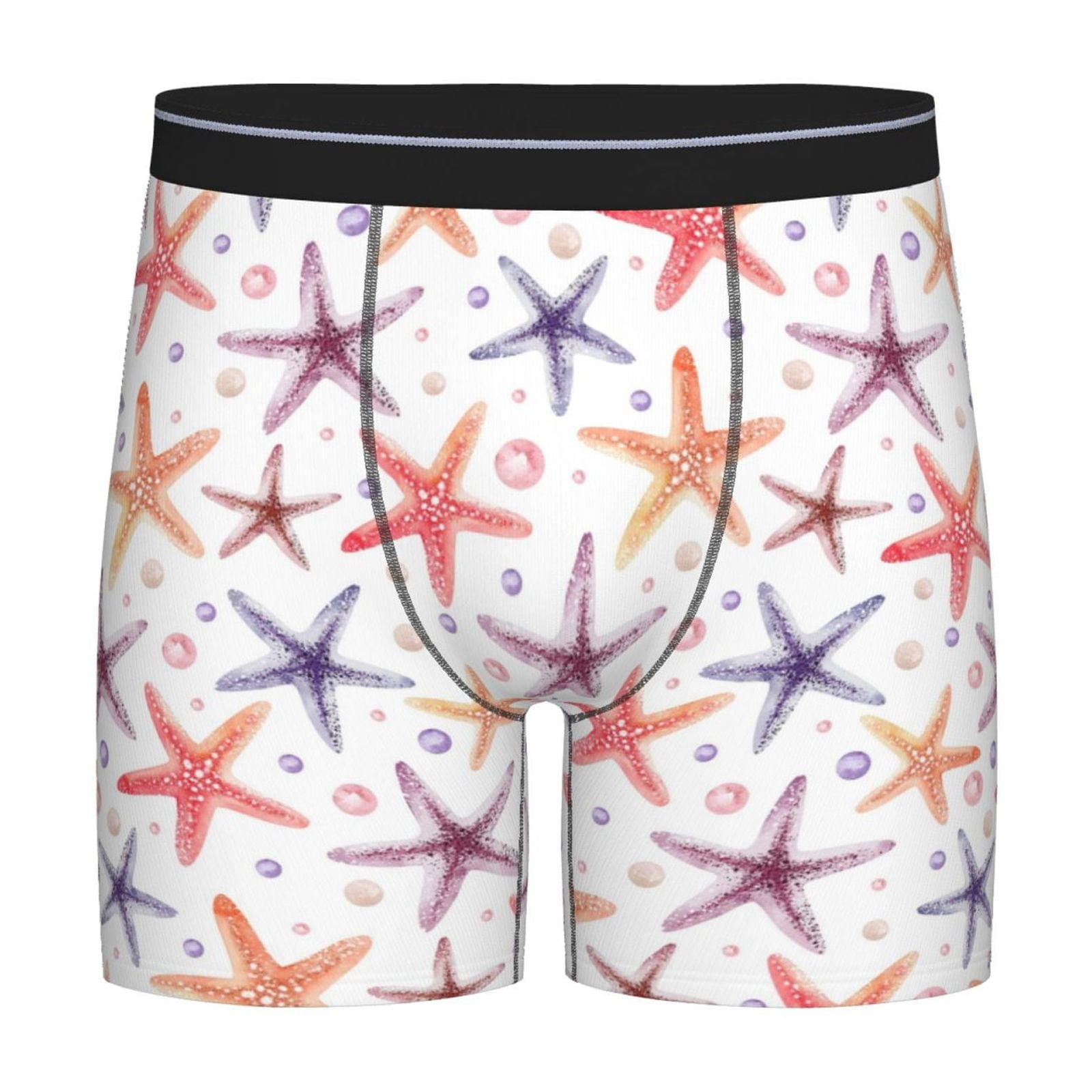 Picia Starfish 1 Pattern Men's Athletic Long Leg Briefs , Performance ...