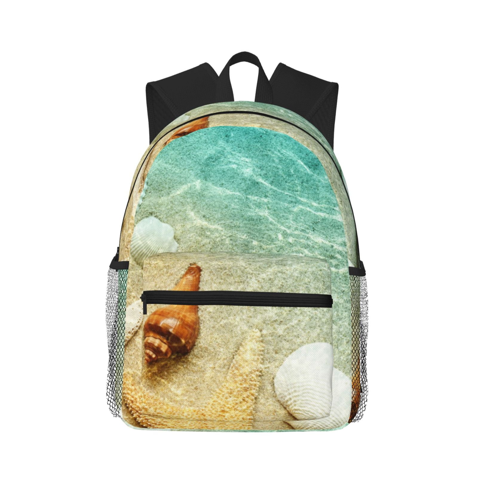 Picia Starfish And Seashell On The Beach Large Capacity Backpack ...