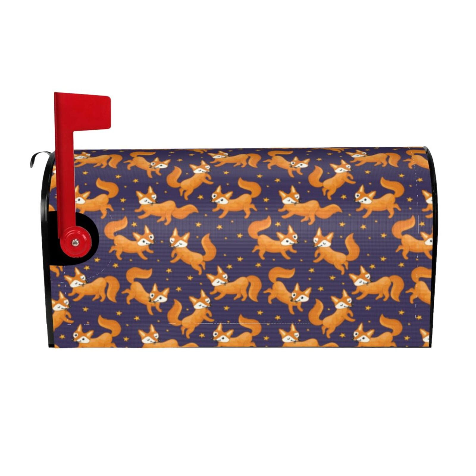 Picia Stars and Fox Cute Magnetic Mailbox Cover Standard Size-21x18 in ...