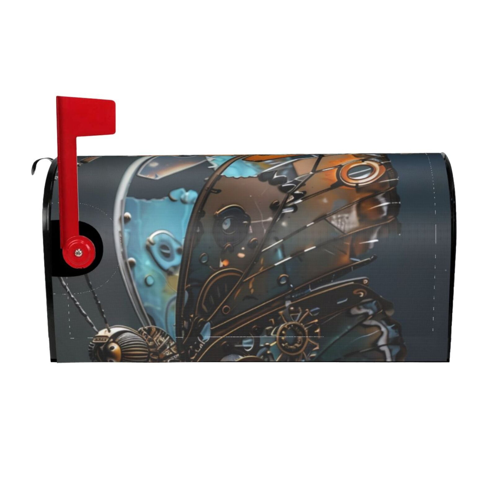 Picia Steampunk Mechanical Butterfly Magnetic Mailbox Cover Standard ...