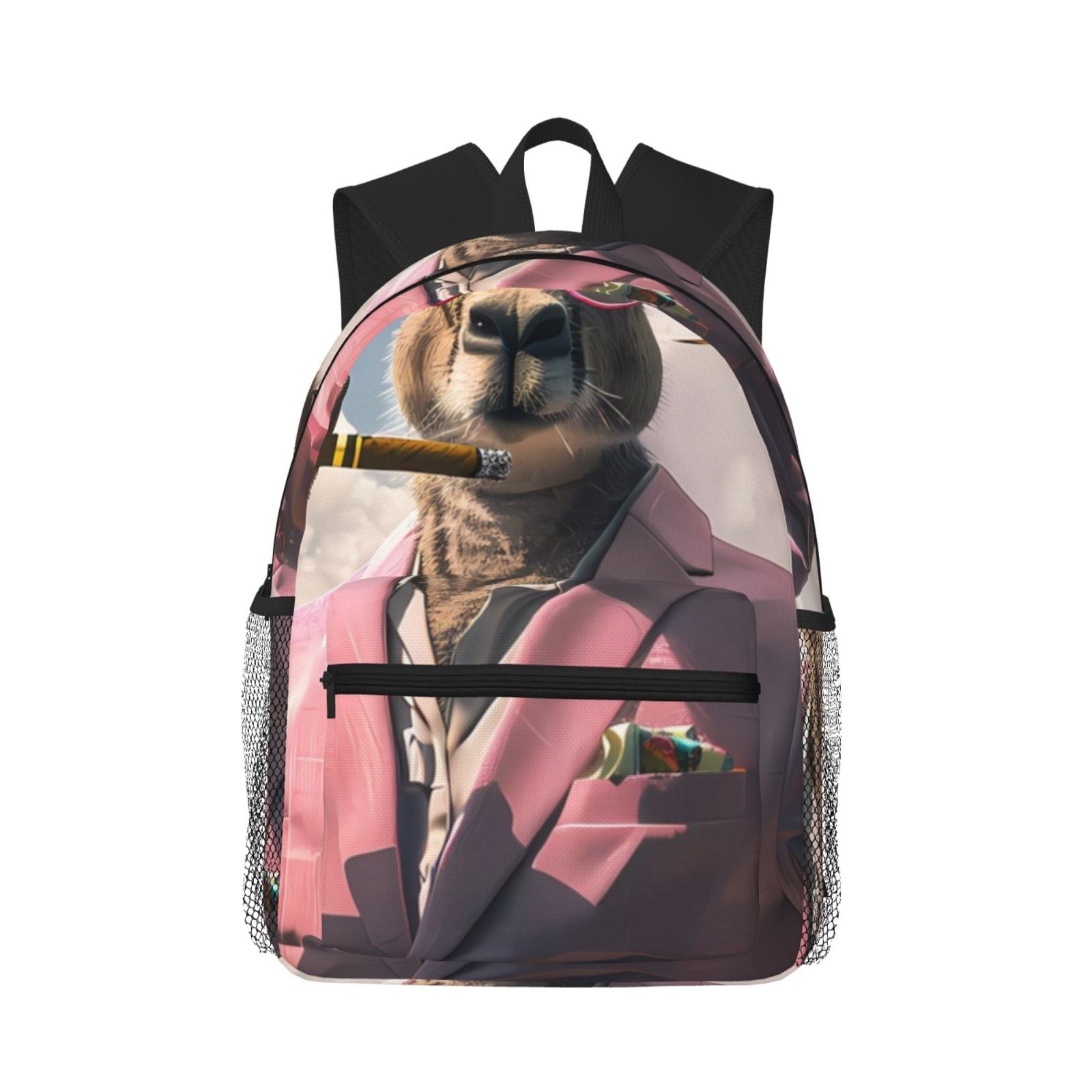 Picia Stylish Kangaroo In Suit Large Capacity Backpack Classic Style ...