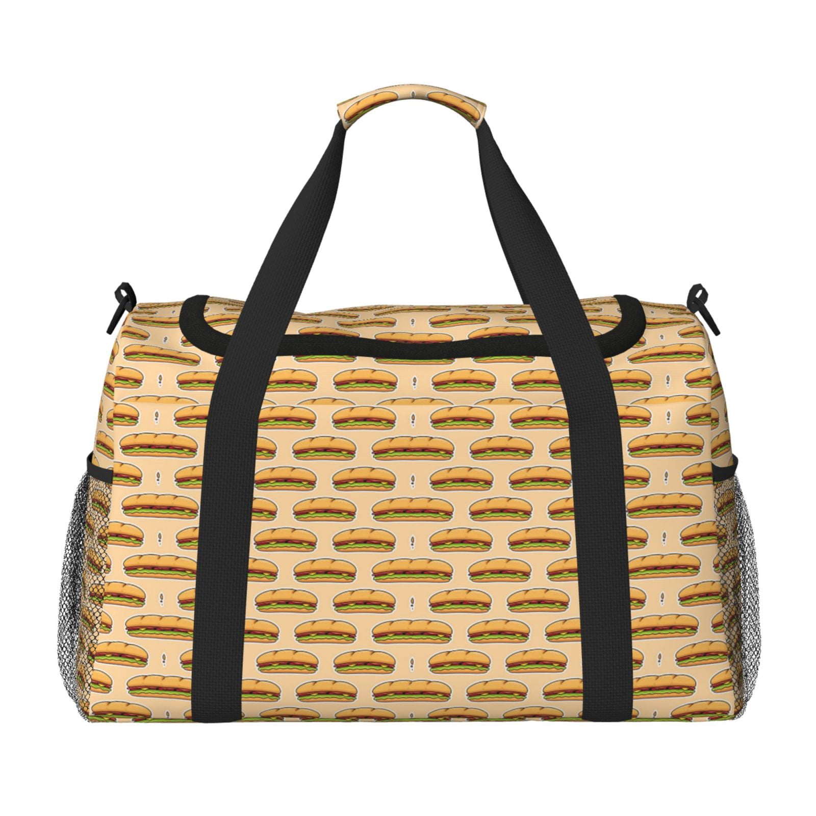 Picia Submarine Sub Sandwich Print Travel Duffle Bag,Weekender Bags for ...