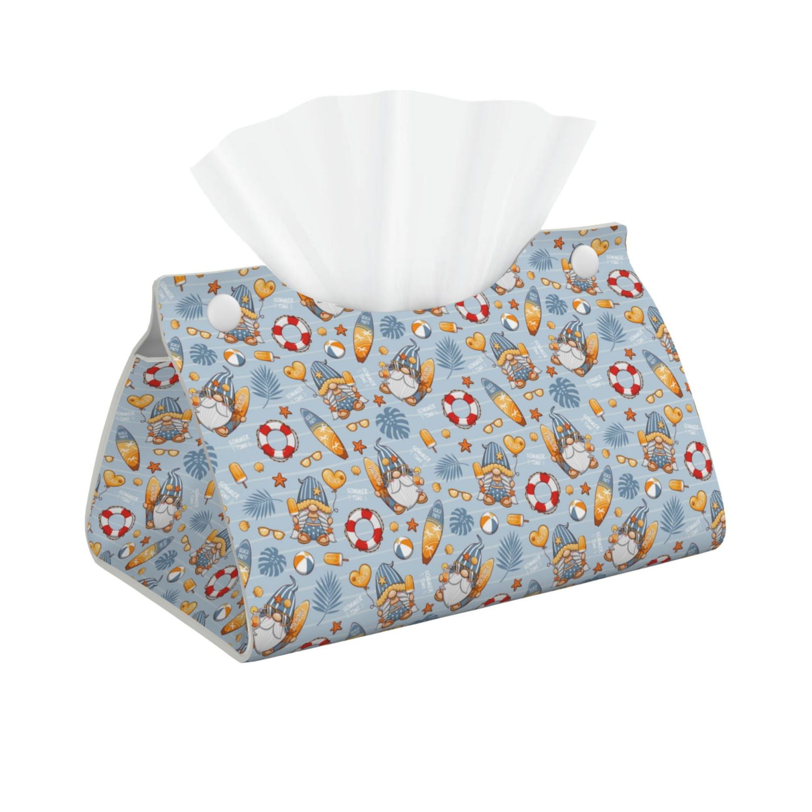 Picia Summer Time With Gnome Pattern Long Tissue Box Cover,PVC Leather ...