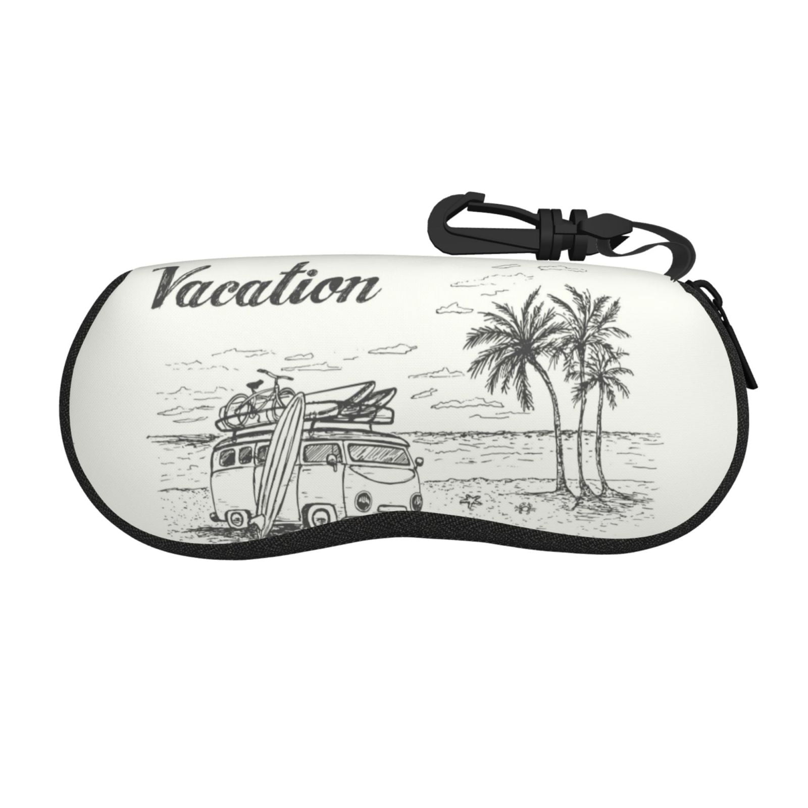 Picia Summer Vacation Scene With Camping Van Print Sunglasses Case ...