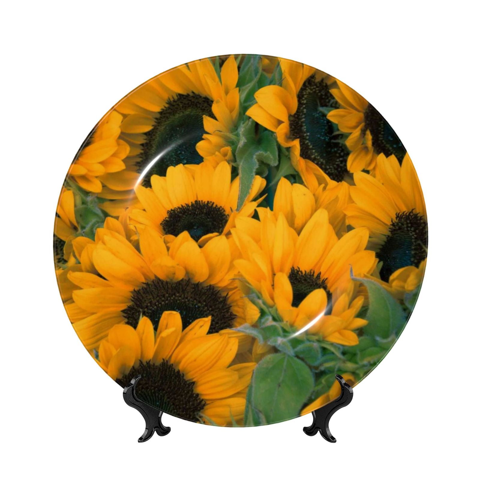 Picia Sunflowers 7 Pattern Bone China Decorative Plate – Wall Decor ...