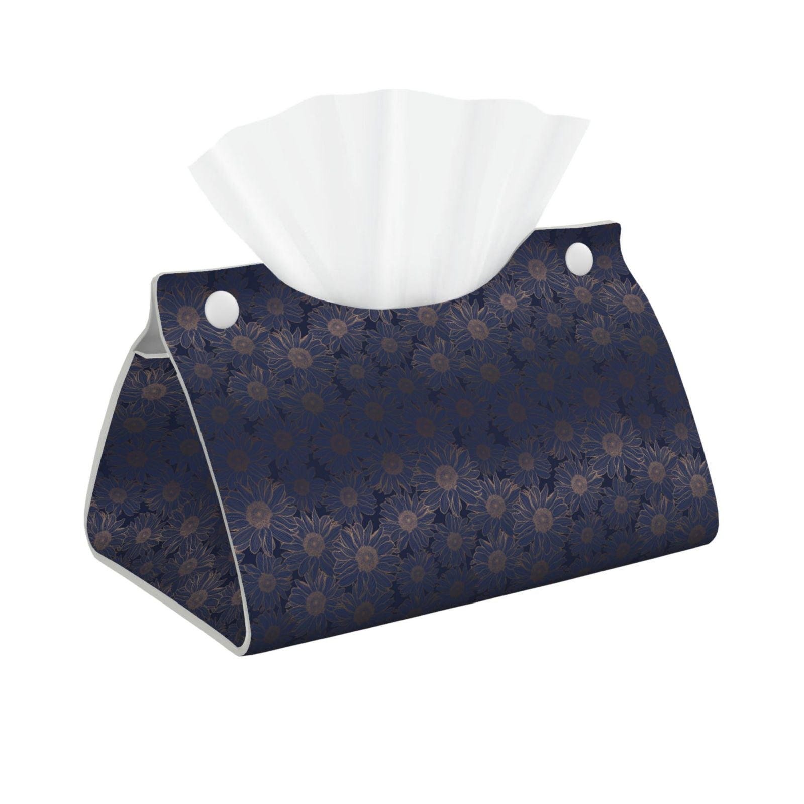 Picia Sunflowers Pattern Long Tissue Box Cover,PVC Leather Triangle ...