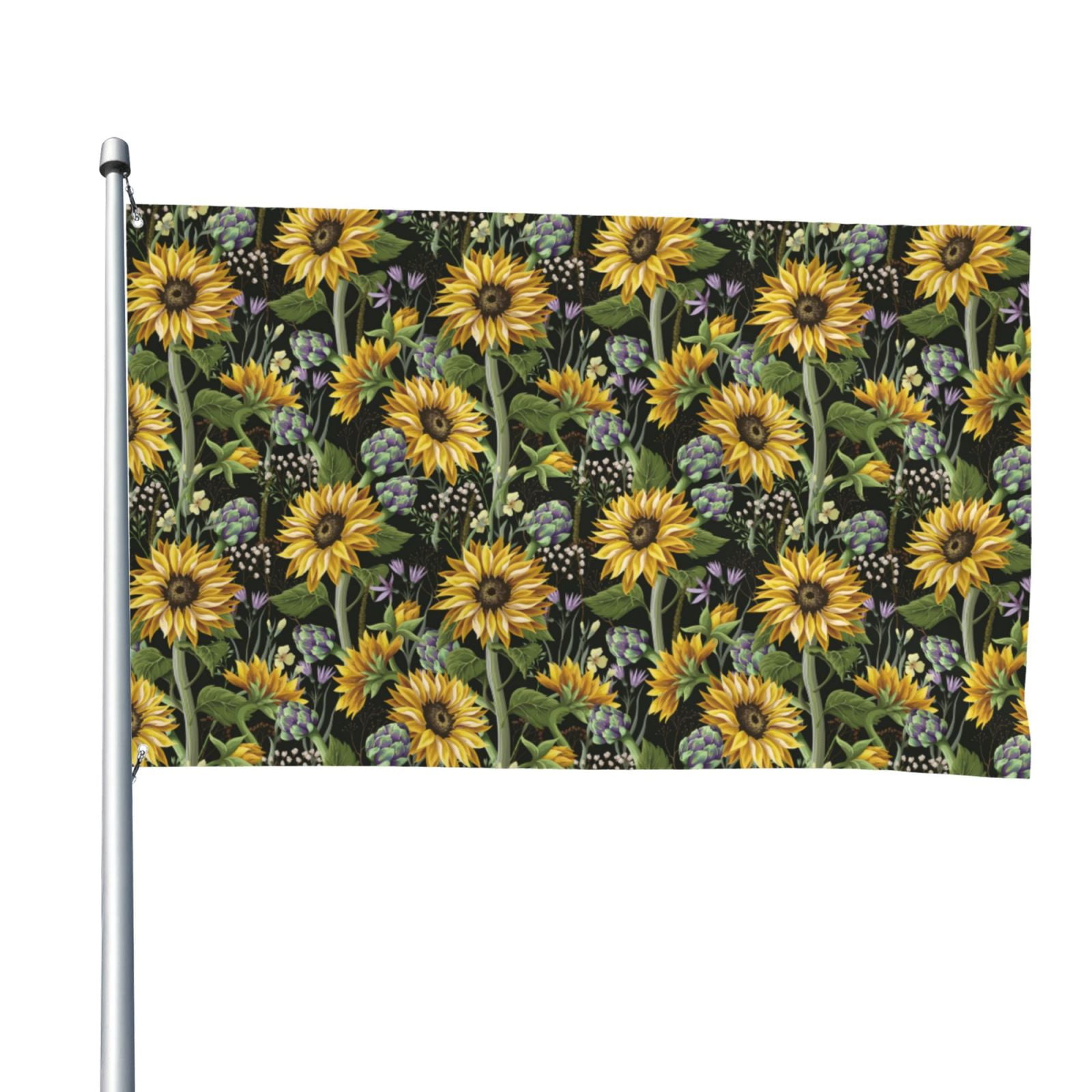 Picia Sunflowers Printed Flag ,Sunflowers Pattern Garden Flag Vertical ...