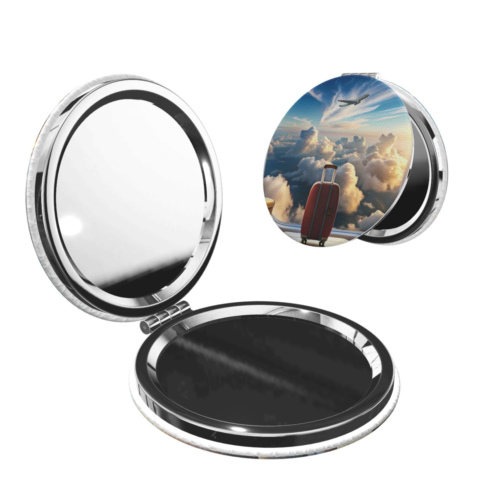 Picia Sunset Airplane Travel View for Compact Vanity Mirror , Travel ...