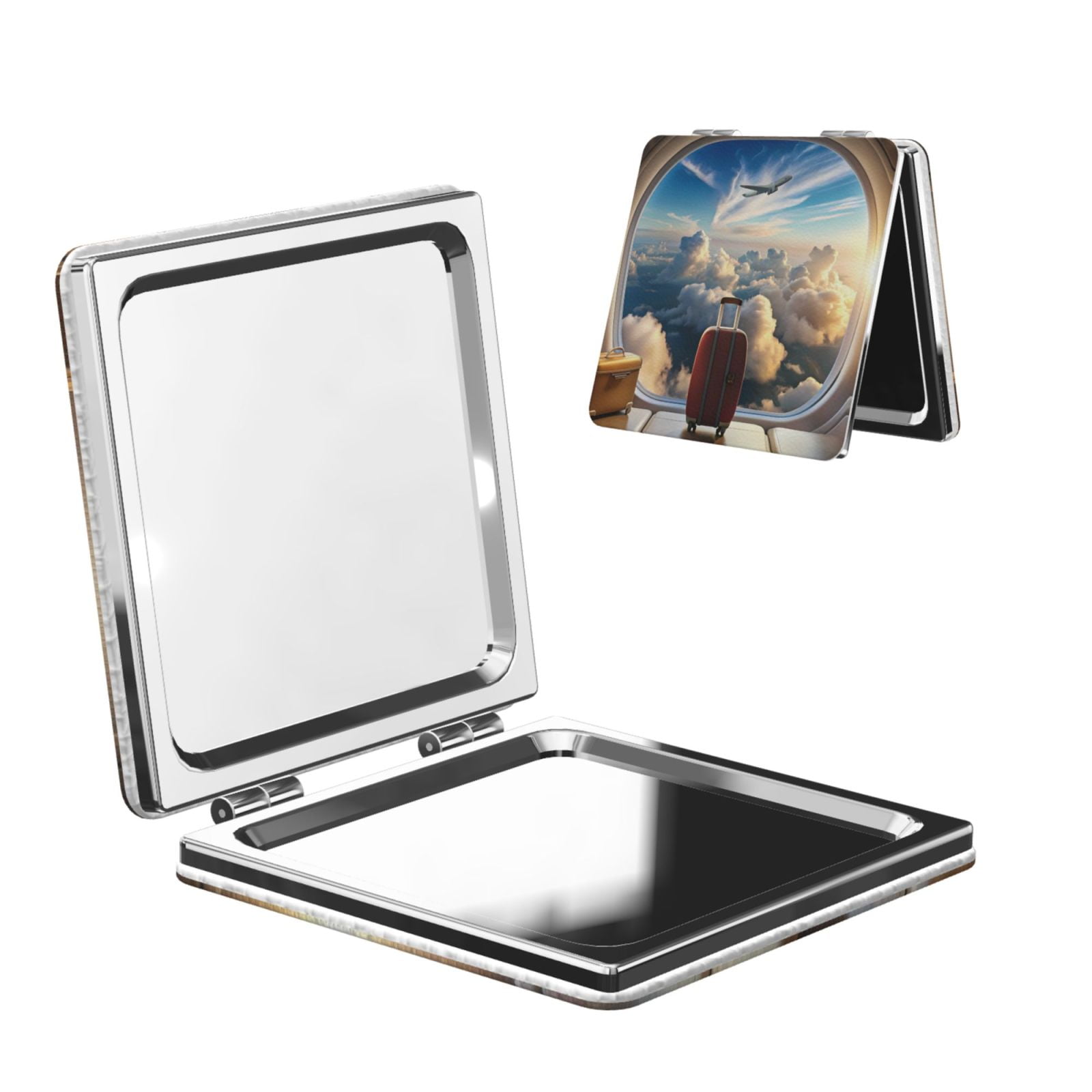 Picia Sunset Airplane Travel View for Compact Vanity Mirror , Travel ...