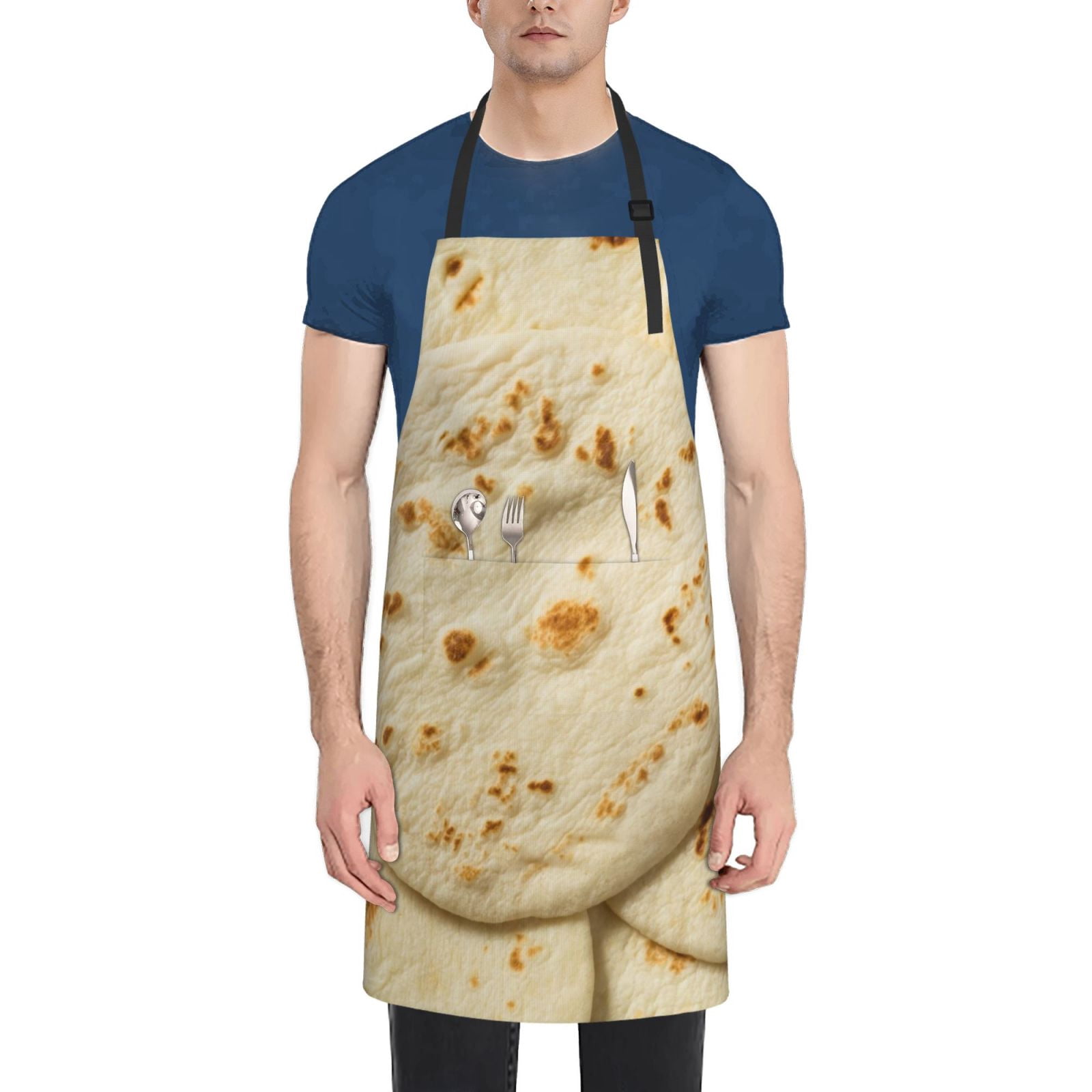Picia Taco Tortillas Waterproof Apron for Unisex Adult - Adjustable Bib ...