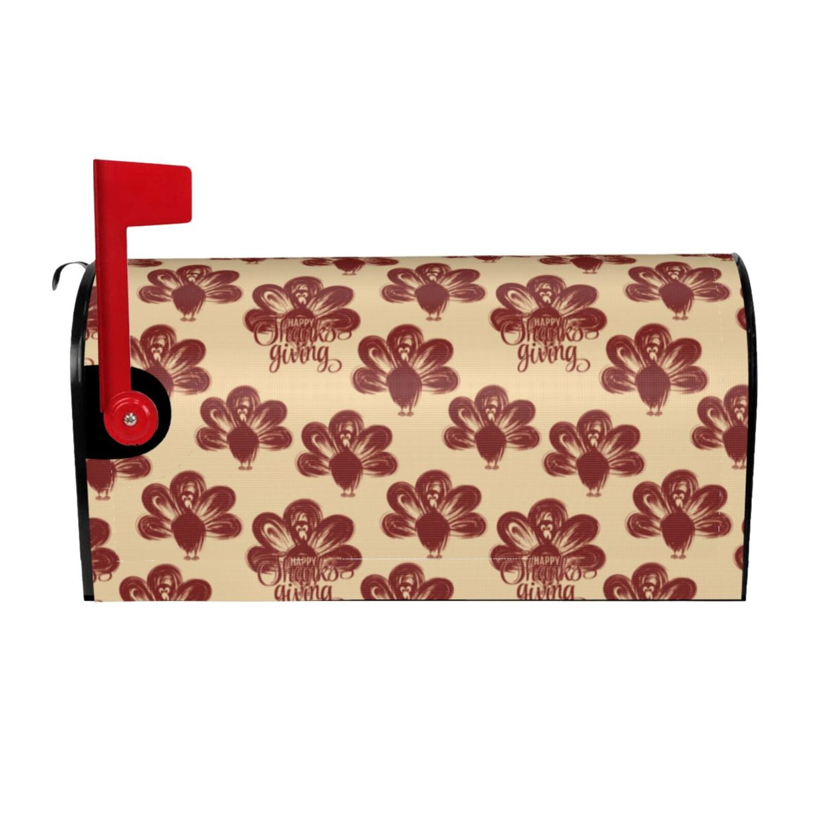 Picia Thanksgiving Sketch Turkey Magnetic Mailbox Cover Standard Size ...