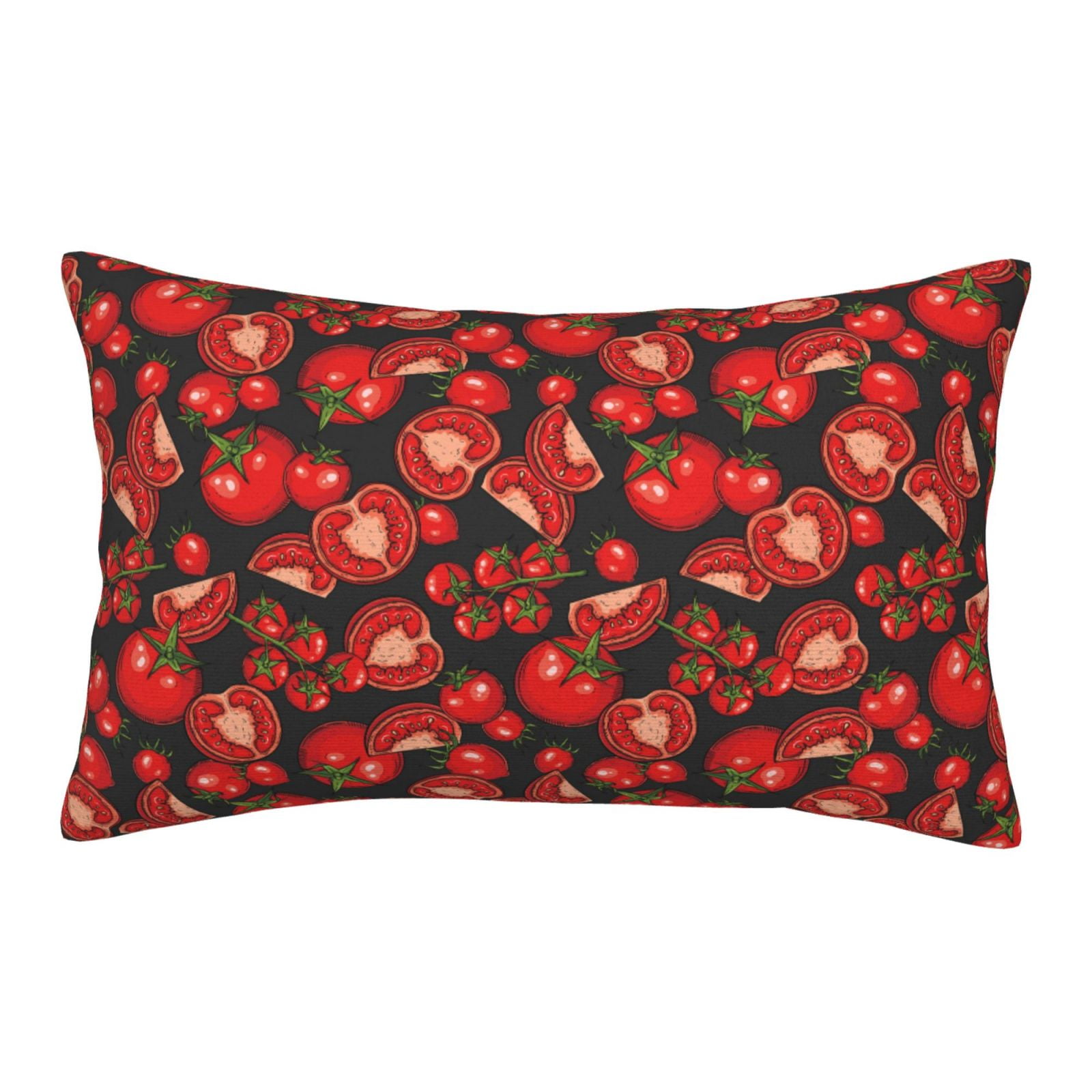 Picia Tomato Pattern Plush Pillow Case – Soft and Cozy Cushion Cover ...