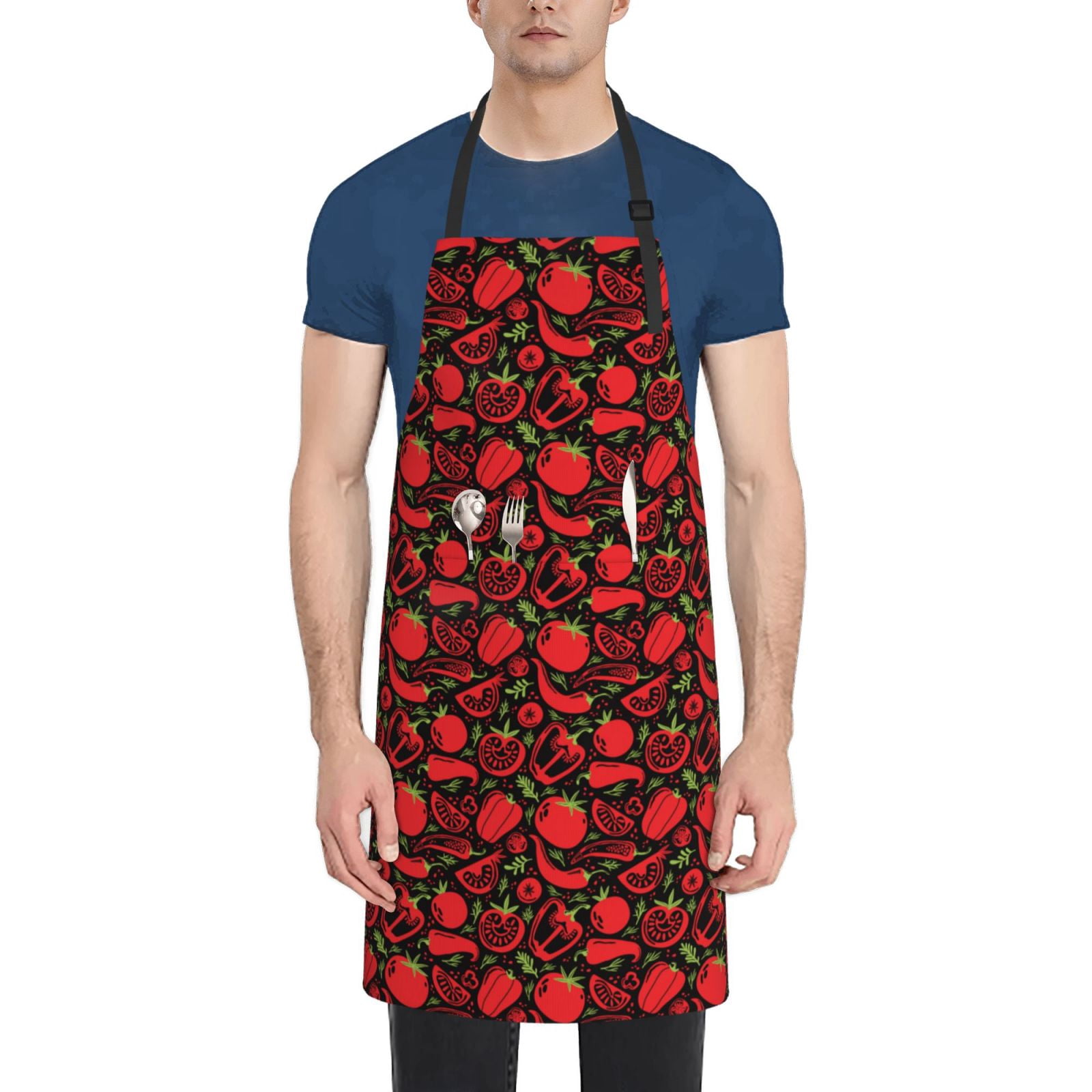 Picia Tomatoes And Chili Waterproof Apron for Unisex Adult - Adjustable ...