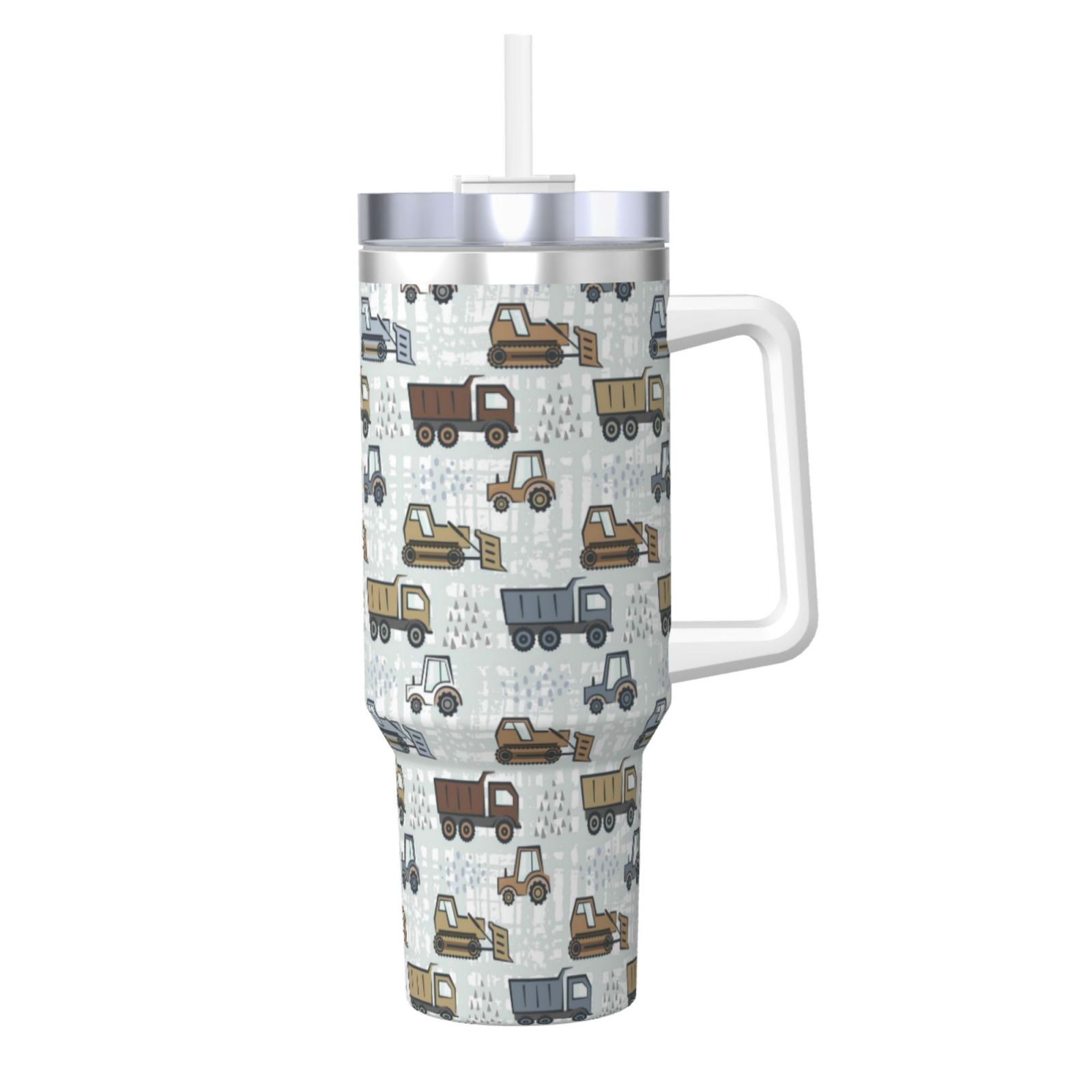 Picia Tractor and Dumper Pattern 40oz Ice Bully Insulated Tumbler with ...