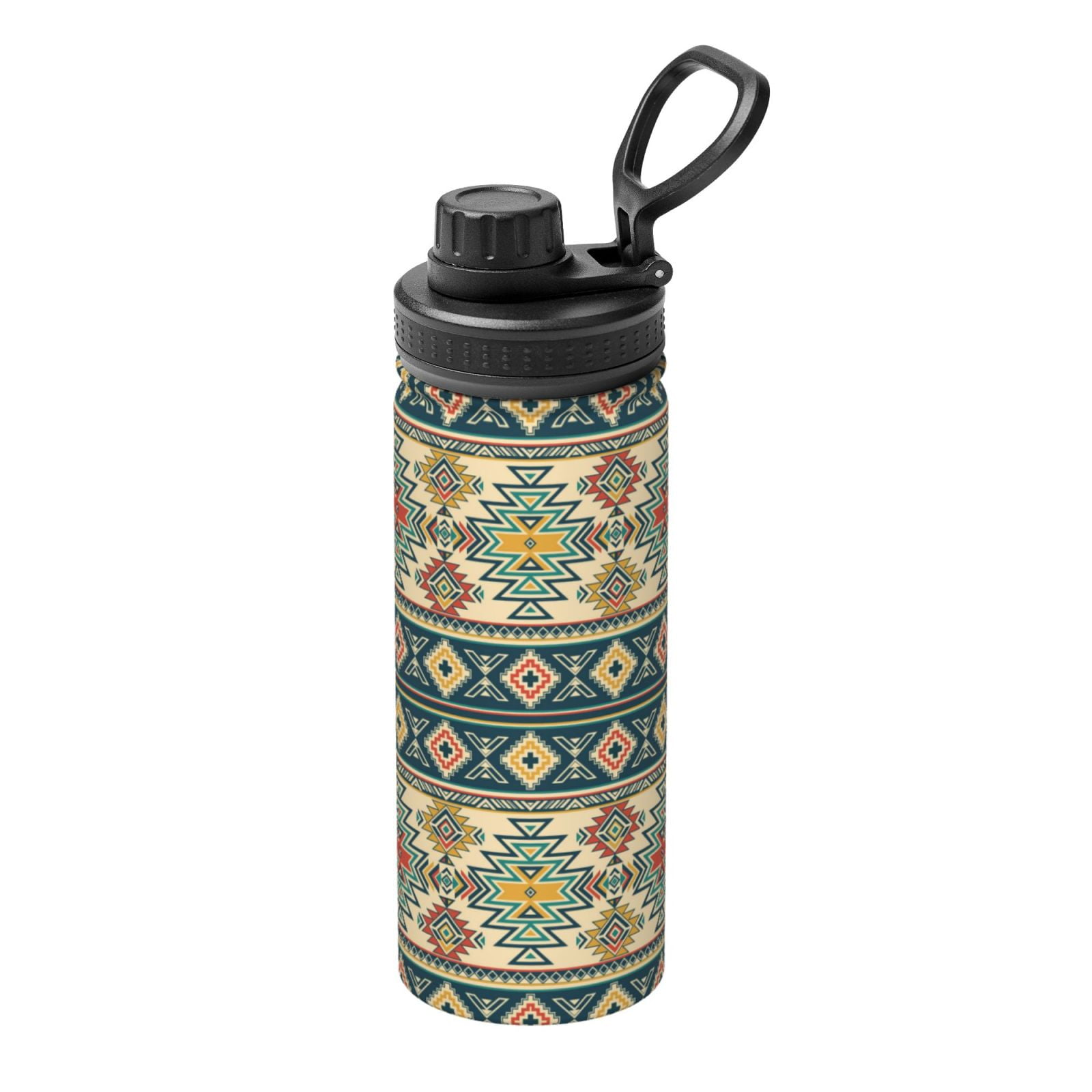 Picia Traditional Tribal Aztec1 Pattern Water Bottle 18 oz Stainless ...