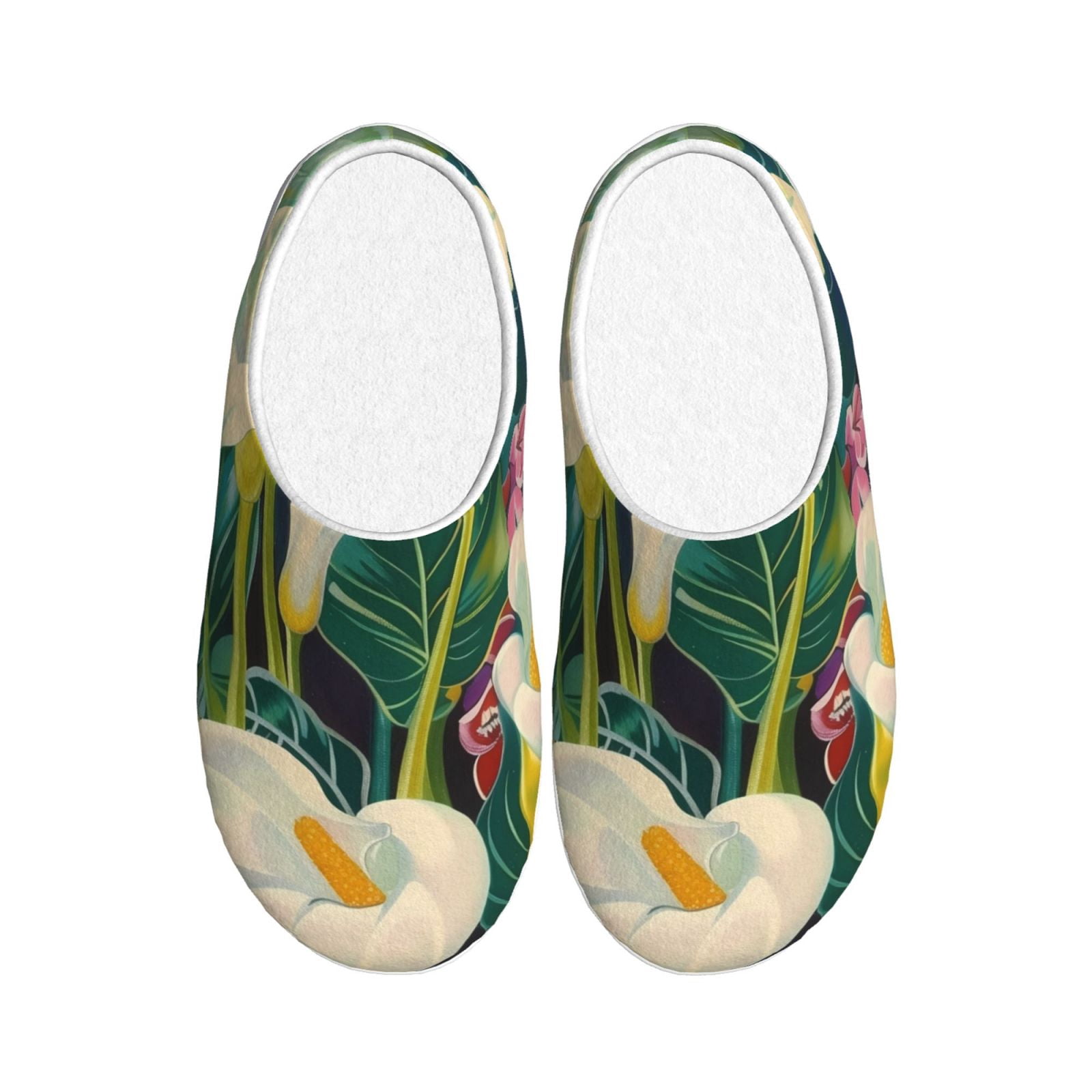 Picia Tropical Floral Jungle for Women's Lamb-hug Comfy Fleece House ...