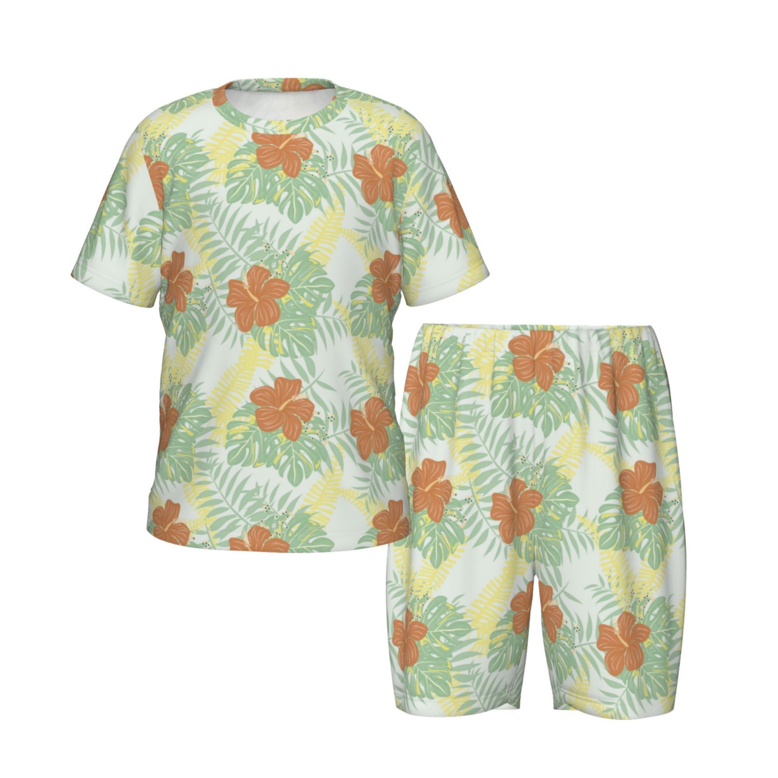 Picia Tropical Flowers Printed Boys' Kids-PJ Snug Fit Cotton Short ...