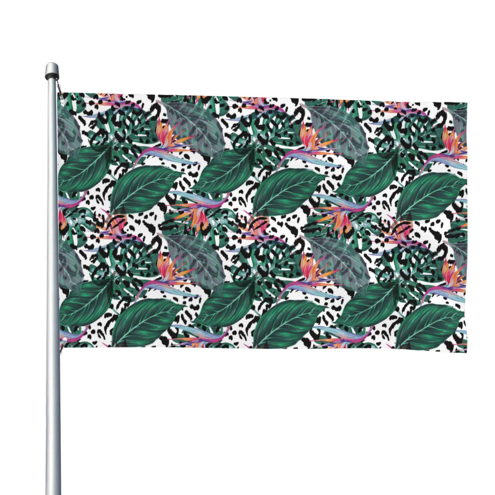 Picia Tropical Leaves Printed Flag ,Tropical Leaves Pattern Garden Flag ...