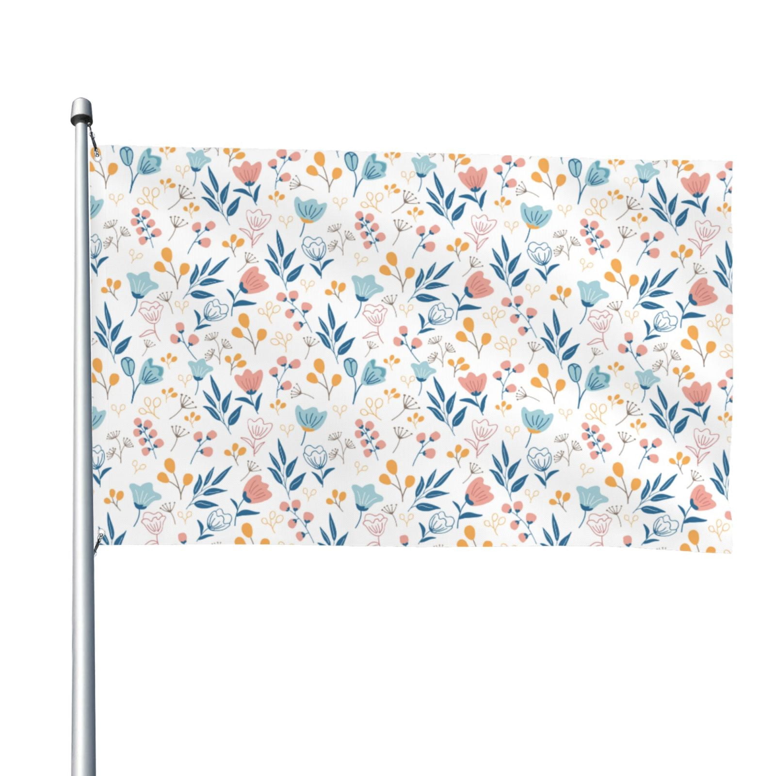 Picia Tulips Flowers Printed Flag ,Tulips Flowers Pattern Garden Flag ...
