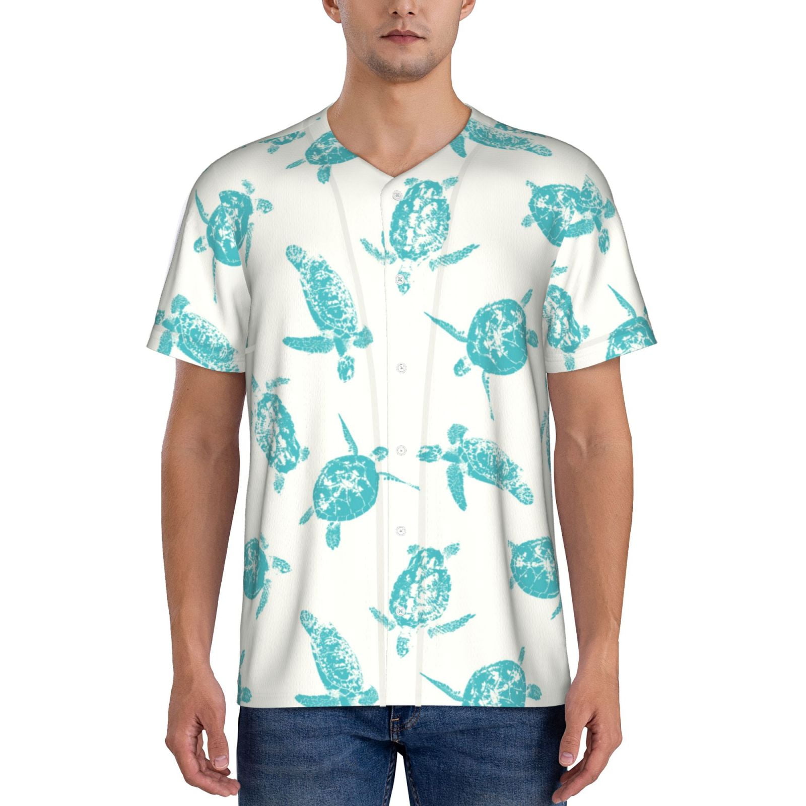 Picia Turtle Pattern Mens Polo Shirts Quick Dry Short Sleeve Golf T ...