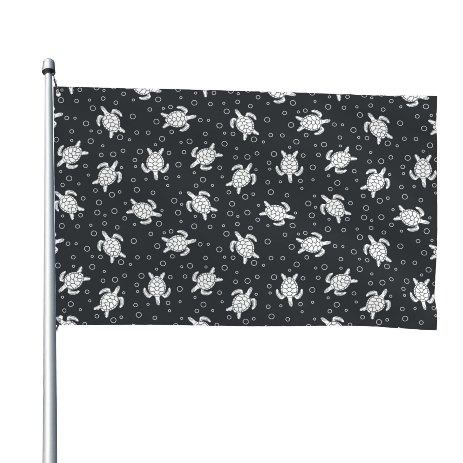 Picia Turtle Printed Flag ,Turtle Pattern Garden Flag Vertical Double ...