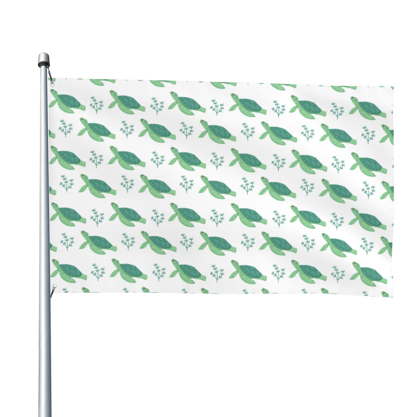 Picia Turtle Printed Flag ,Turtle Pattern Garden Flag Vertical Double ...