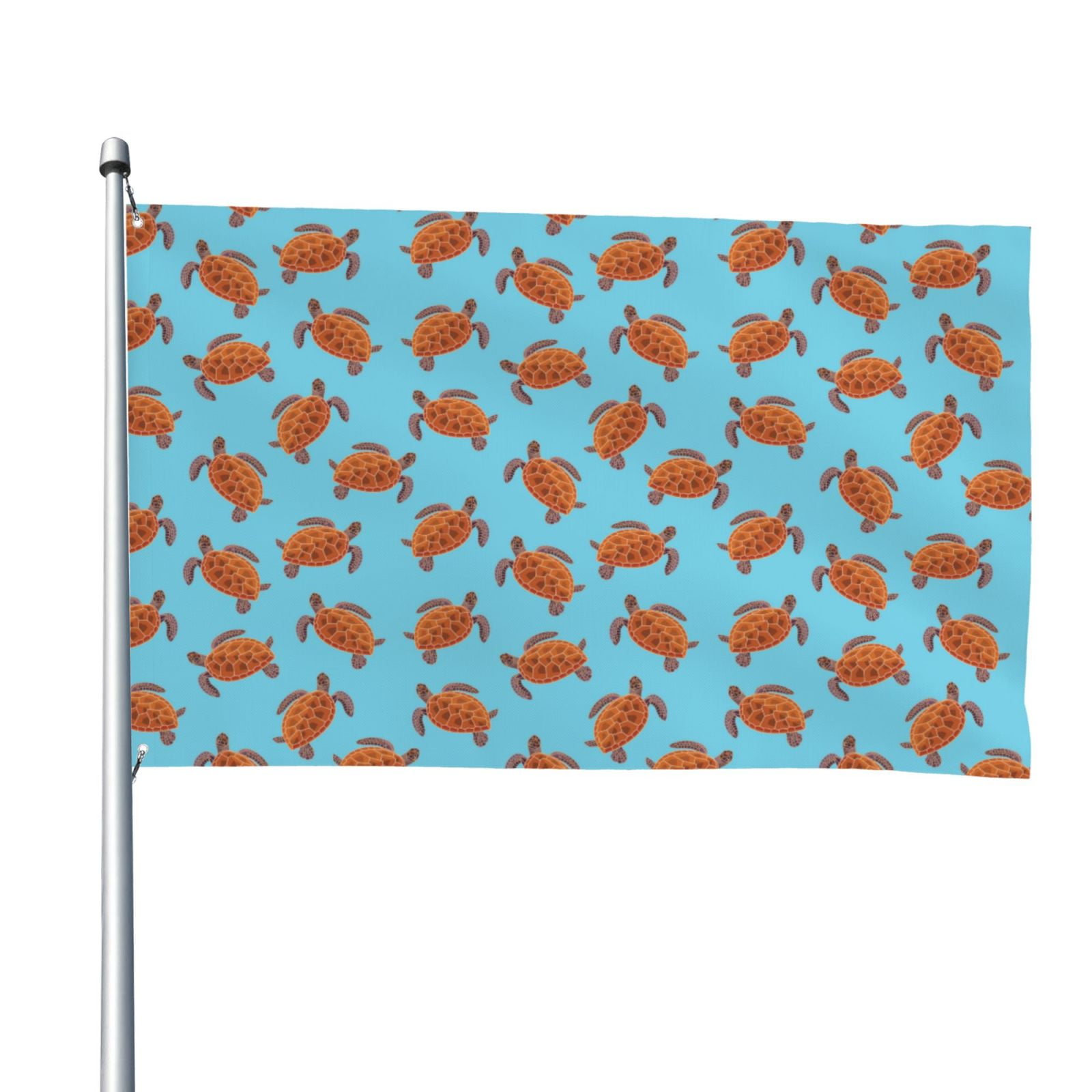 Picia Turtle Printed Flag ,Turtle Pattern Garden Flag Vertical Double ...