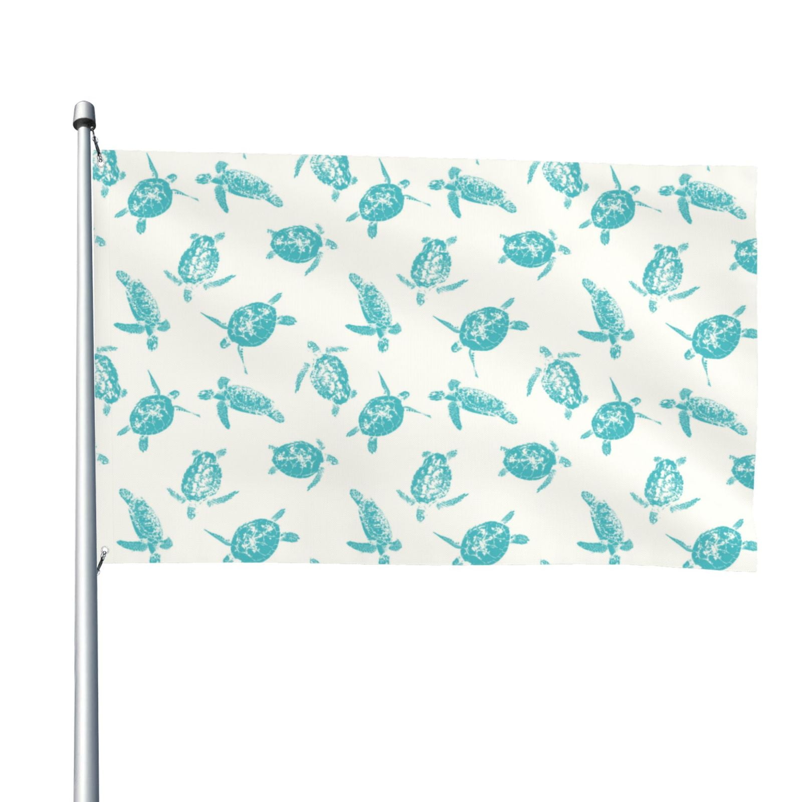 Picia Turtle Printed Flag ,Turtle Pattern Garden Flag Vertical Double ...