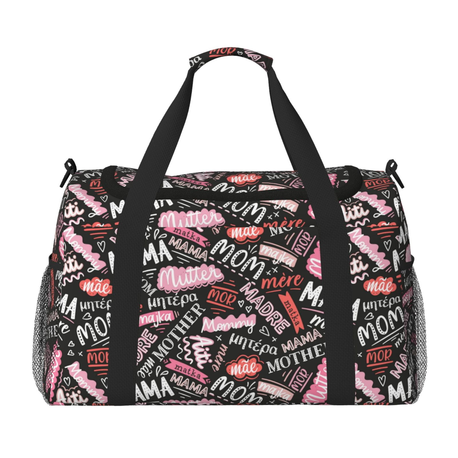 Picia Various Languages Mother Print Travel Duffle Bag,Weekender Bags ...