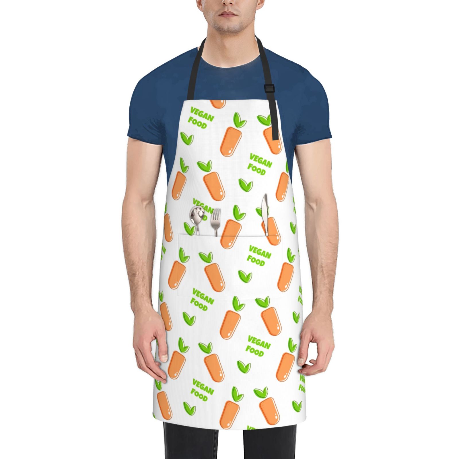 Picia Vegan Fruit Carrot Waterproof Apron for Unisex Adult - Adjustable ...