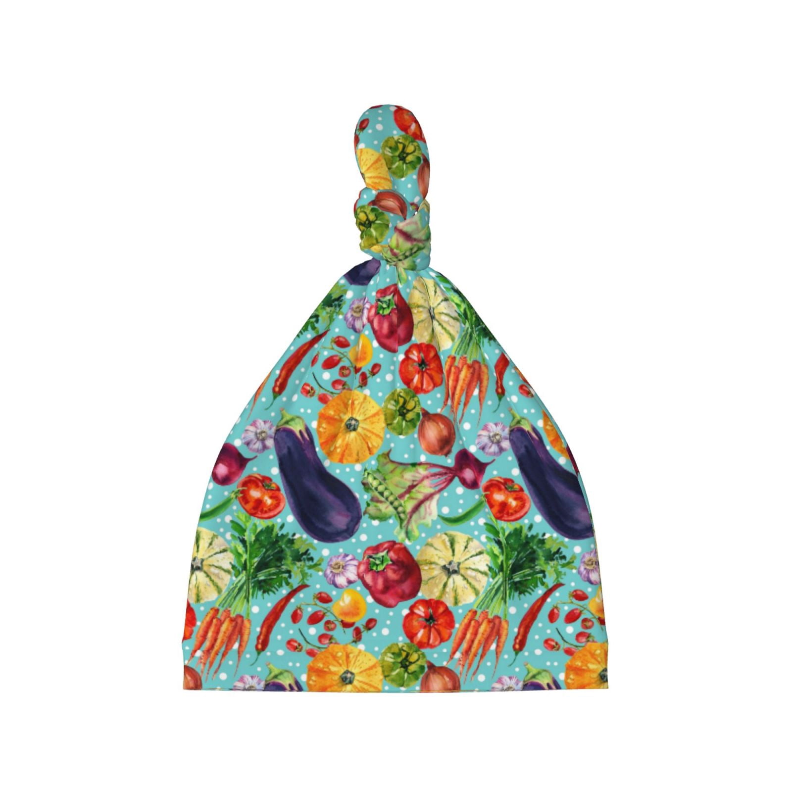 Picia Vegetable (2) Printed Preemie Hats for Baby Girls Cotton ...