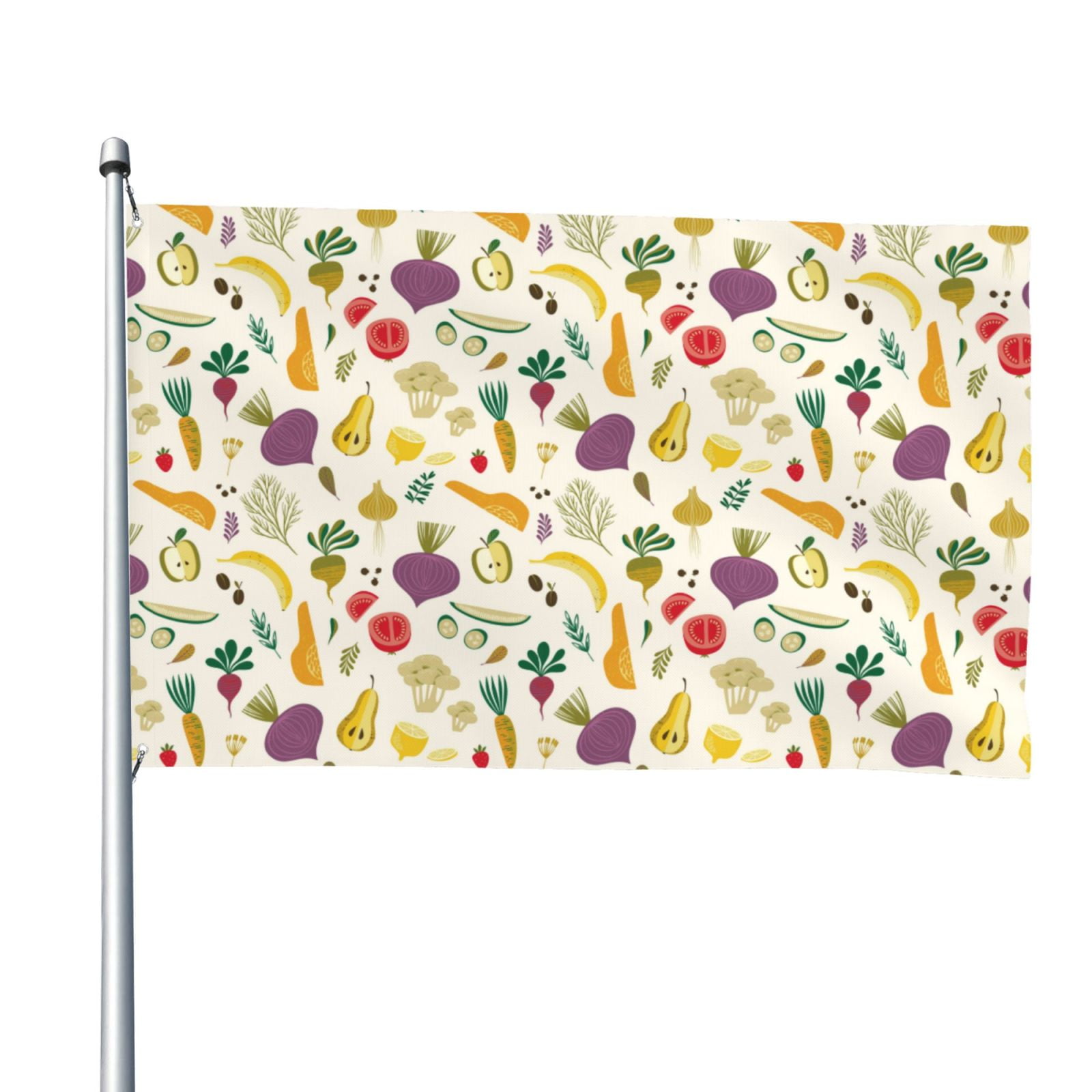 Picia Vegetable Printed Flag ,Vegetable Pattern Garden Flag Vertical ...