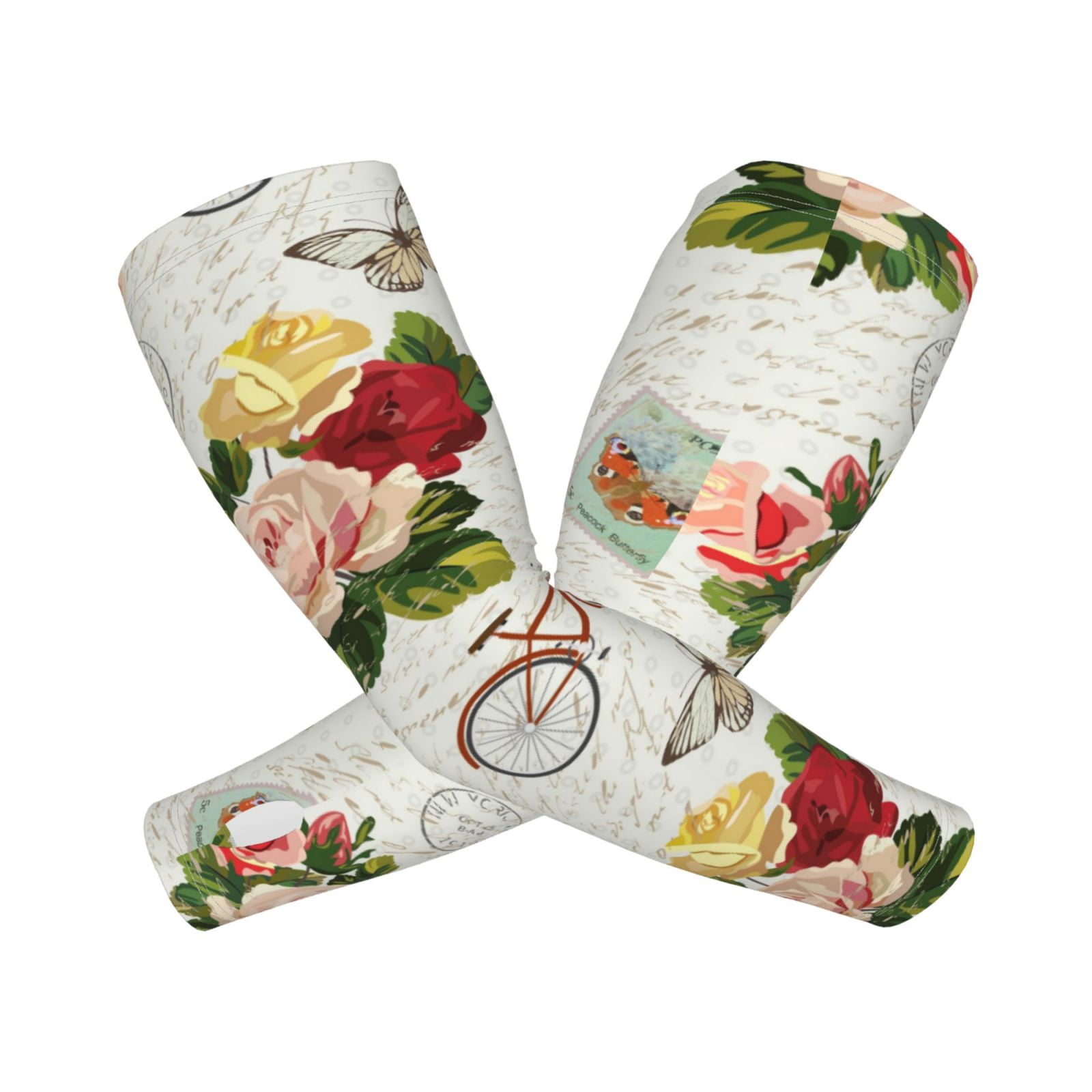 Picia Vintage Bike Flower Butterfly Arm Sleeves for Men and Women ...