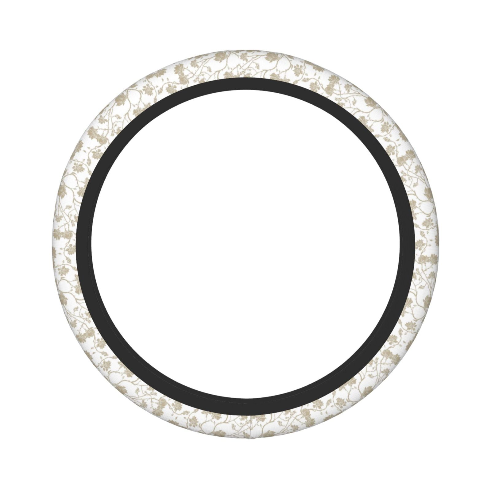 Picia Vintage Stylized White Color Car Steering Wheel Cover, Non-Slip ...