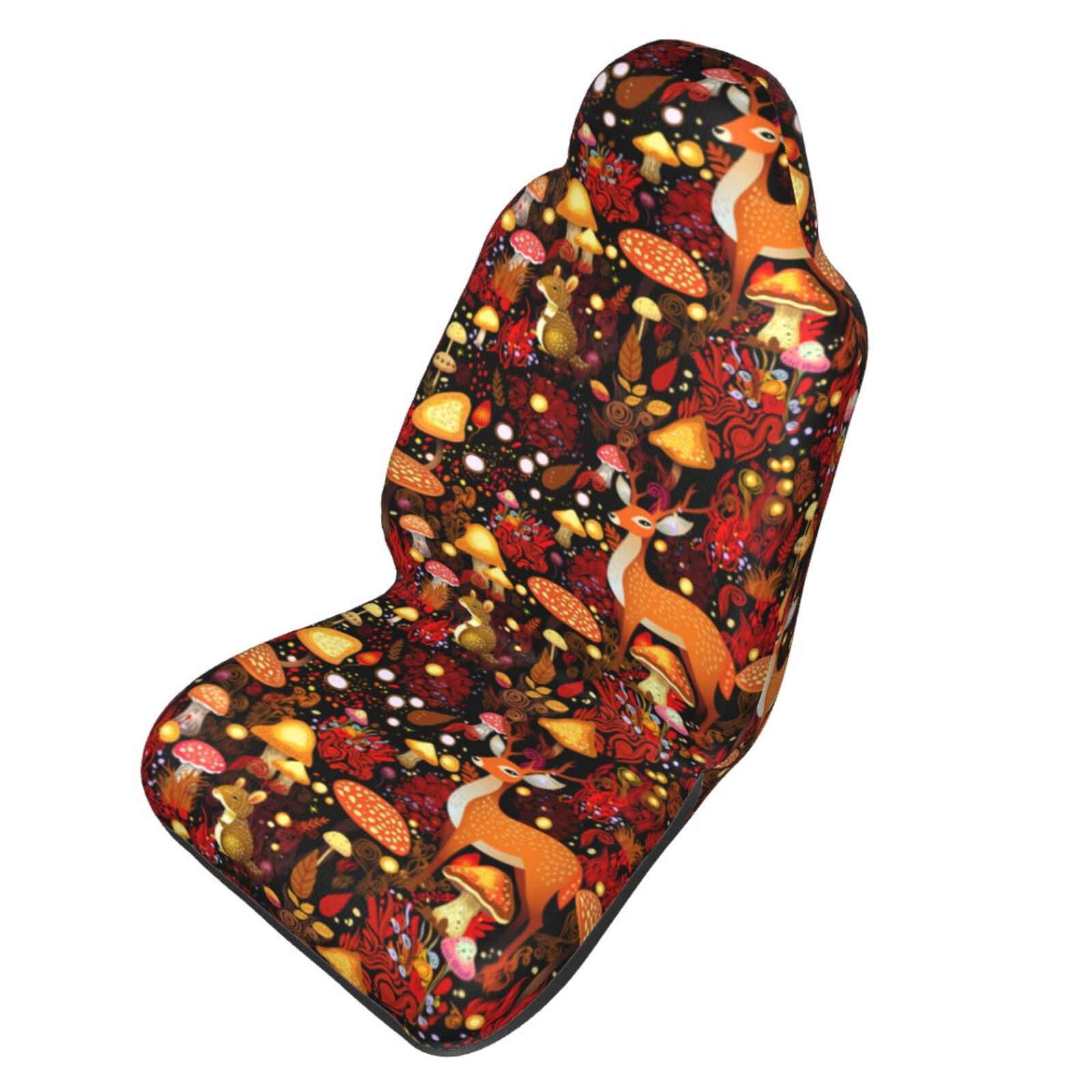 Picia Warm Forest Plants and Deer Print Waterproof Sweating Car Seat ...
