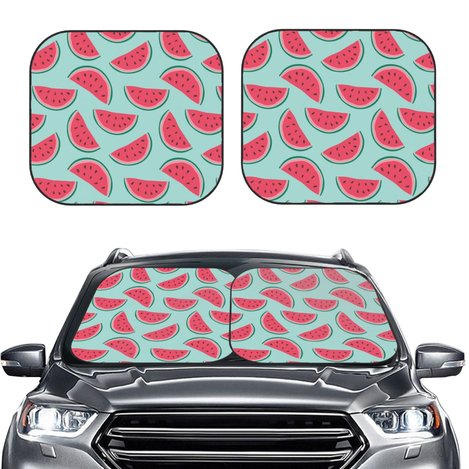 Picia Watermelon 2 Piece Car Windshield Sun Shade Foldable | Foldable ...