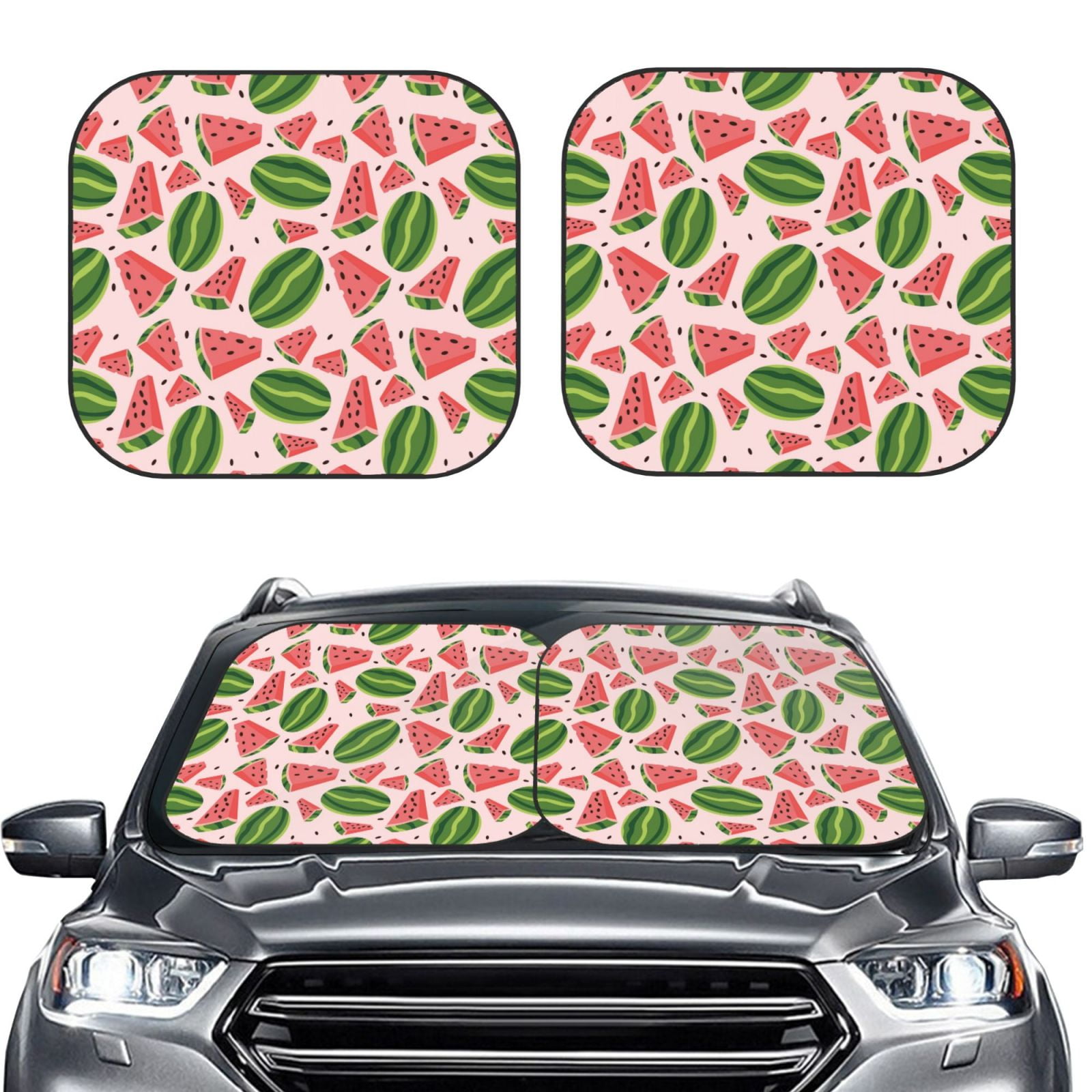 Picia Watermelon 2 Piece Car Windshield Sun Shade Foldable | Foldable ...