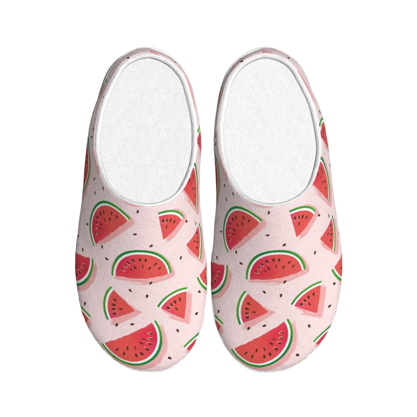 Picia Watermelon for Women's Lamb-hug Comfy Fleece House Slippers ...