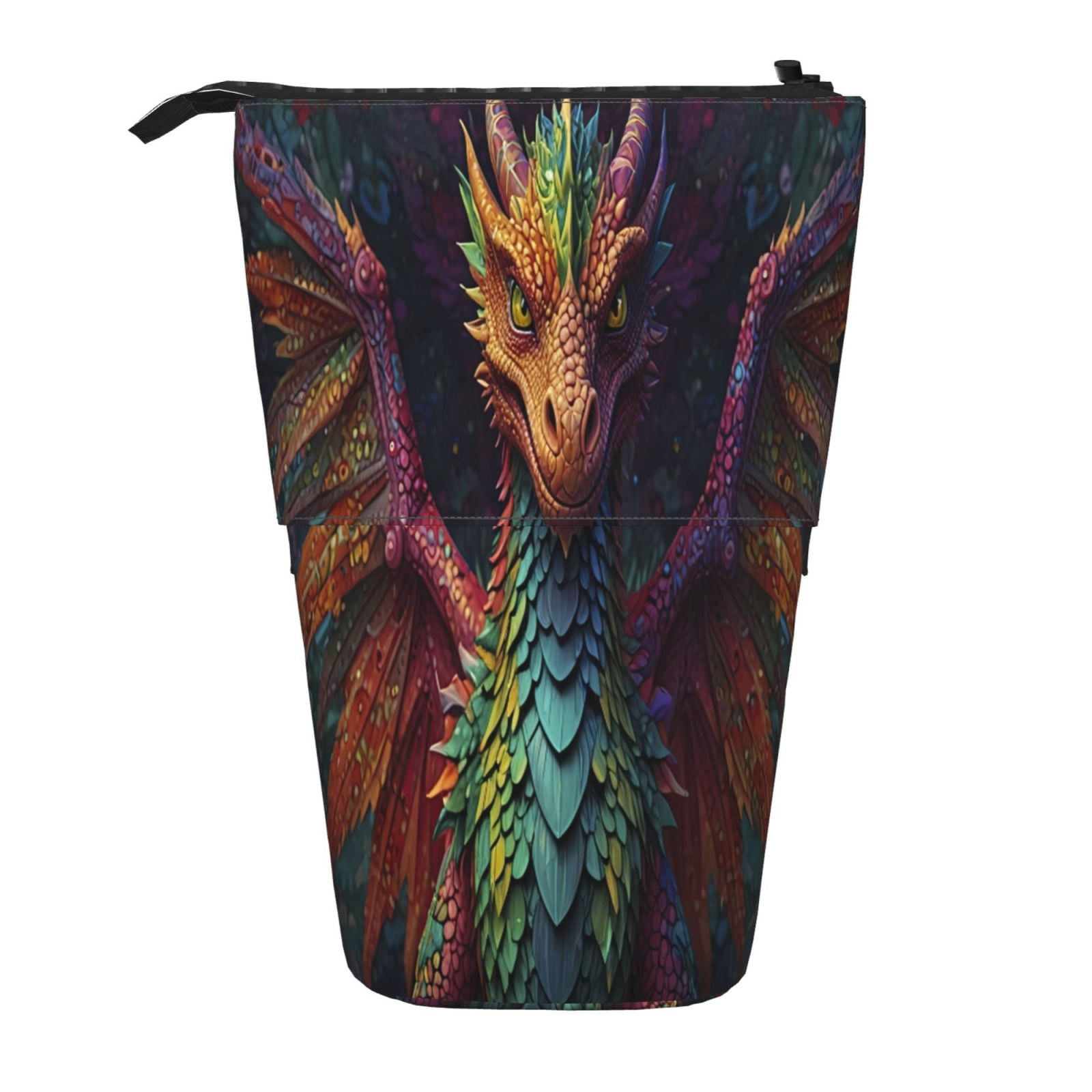 Picia Whimsical Dragon Color Cool Print Telescopic Pencil Case ...