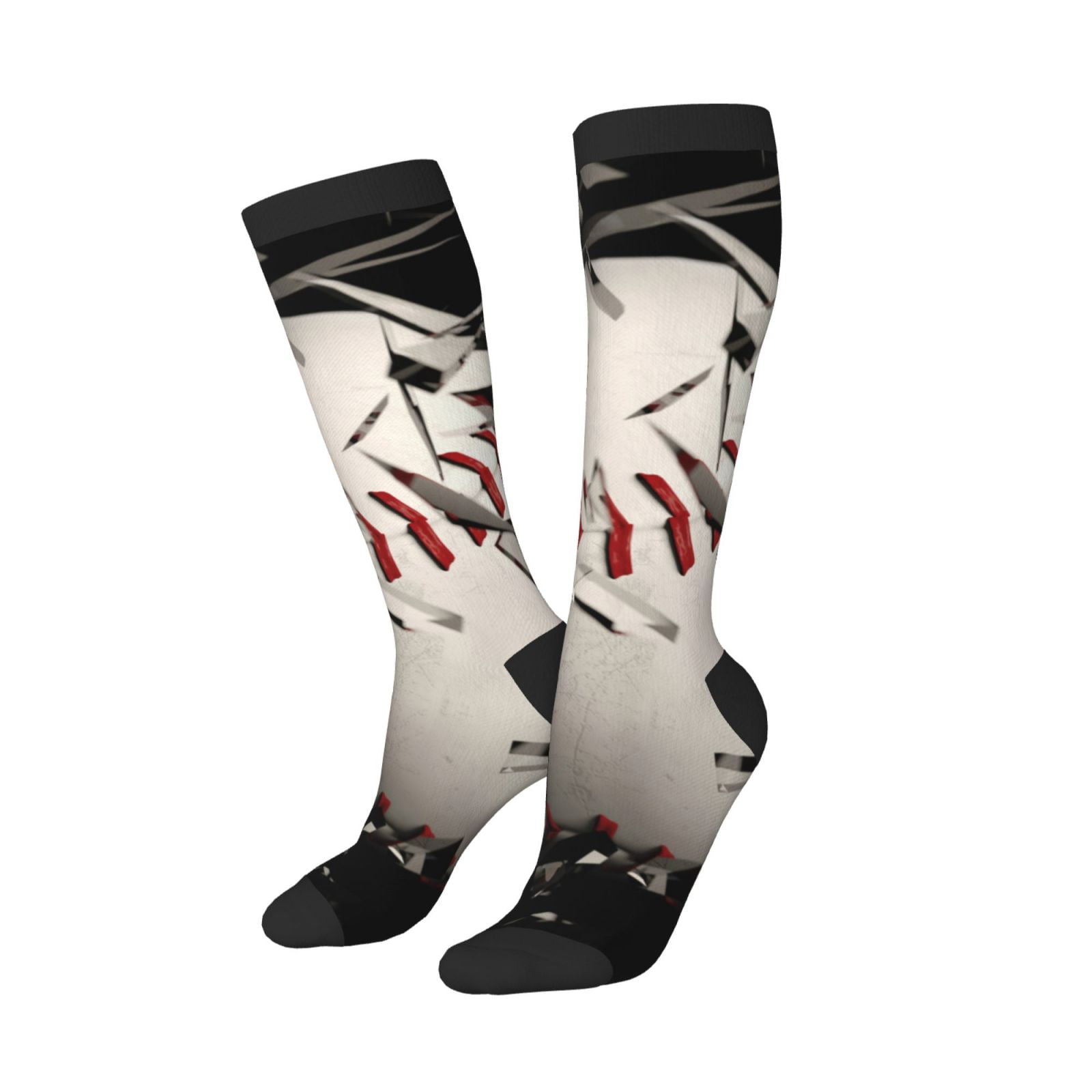 Picia Women Crew Soft Moisture-wicking Socks Baseball Breaking Glass ...