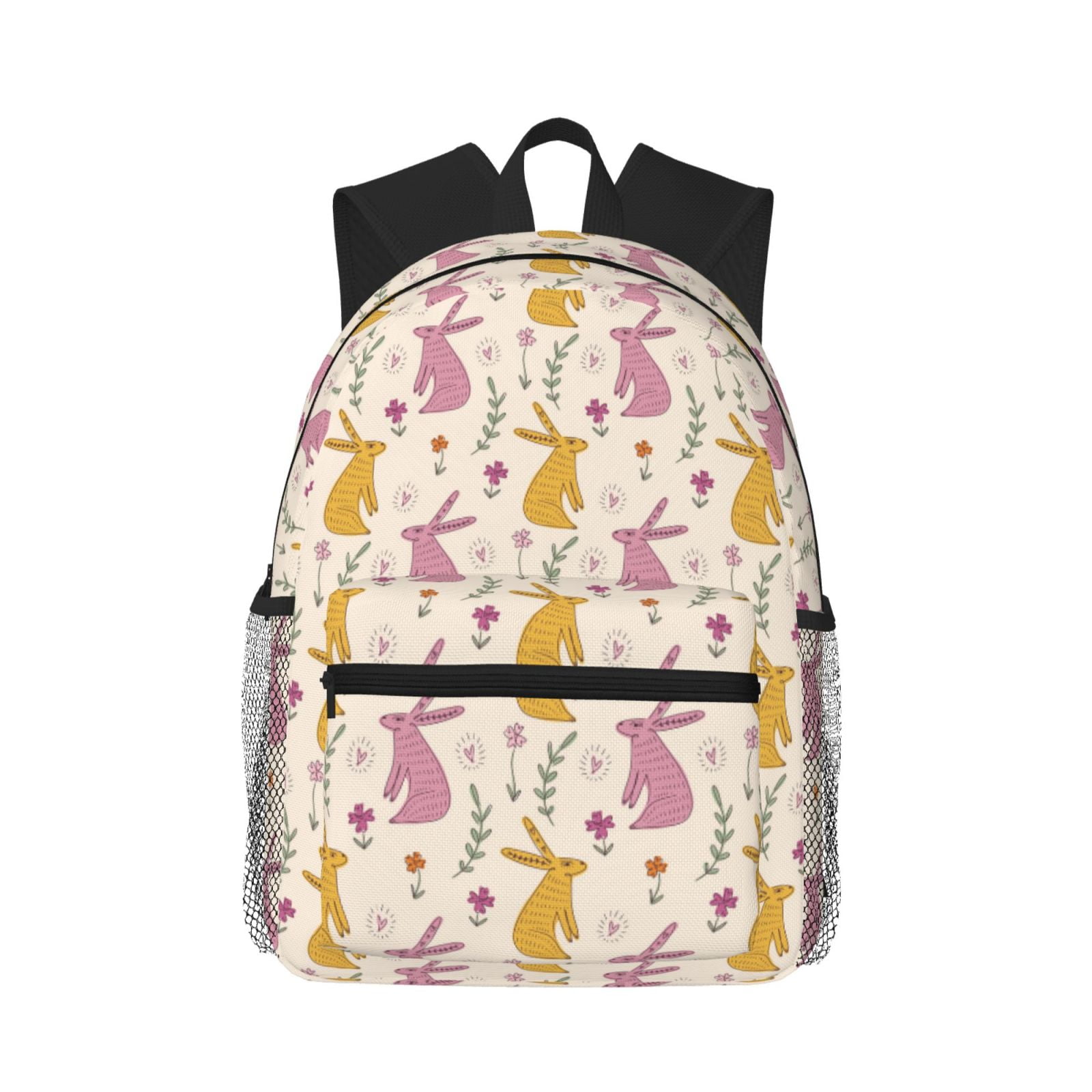 Picia Yellow Pueple Rabbit Large Capacity Backpack Classic Style ...