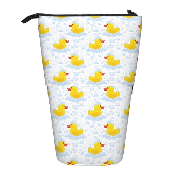 Picia Yellow Rubber Duck Print Telescopic Pencil Case, Telescopic Pen ...